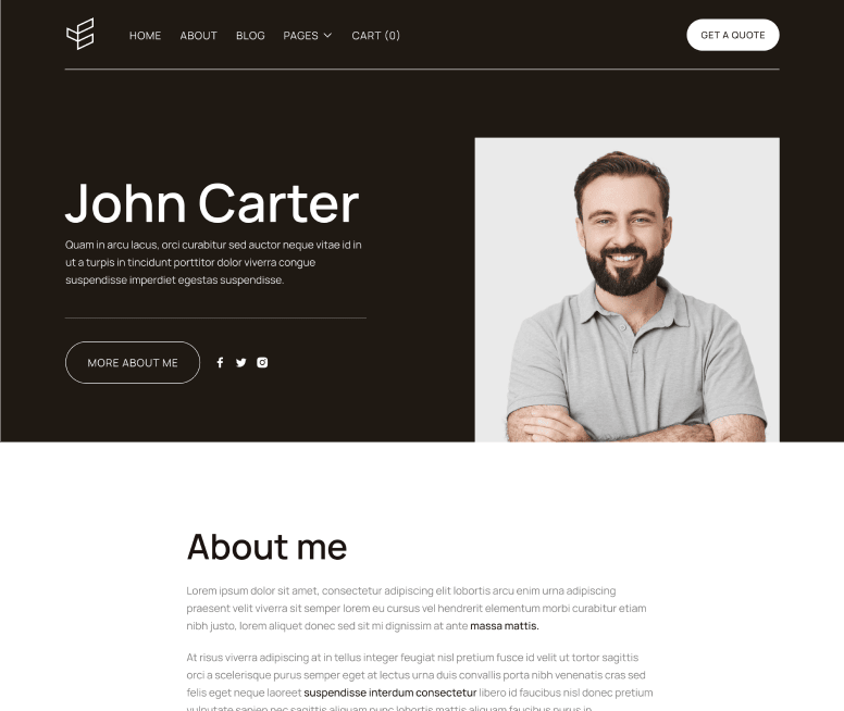 Carpenters X - Webflow Ecommerce website template