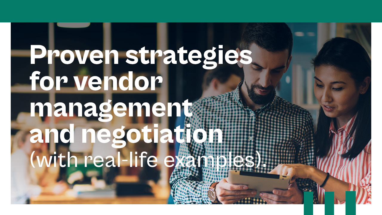 Negotiating Vendor contracts: Strategies for platform leaders