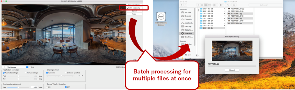 Update! Standalone app of RICOH THETA Stitcher for THETA Z1 is now ...