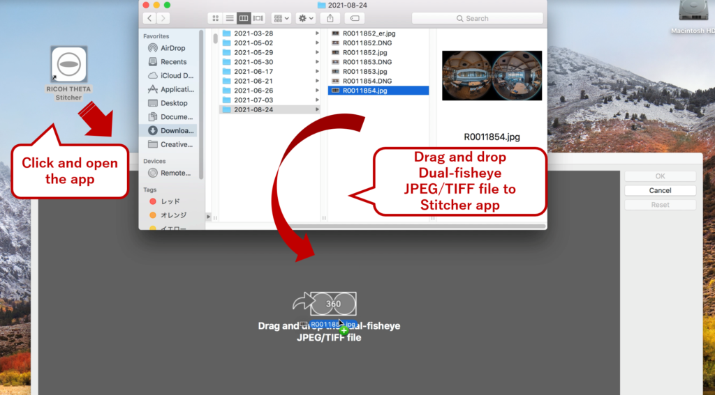 Update! Standalone app of RICOH THETA Stitcher for THETA Z1 is now ...