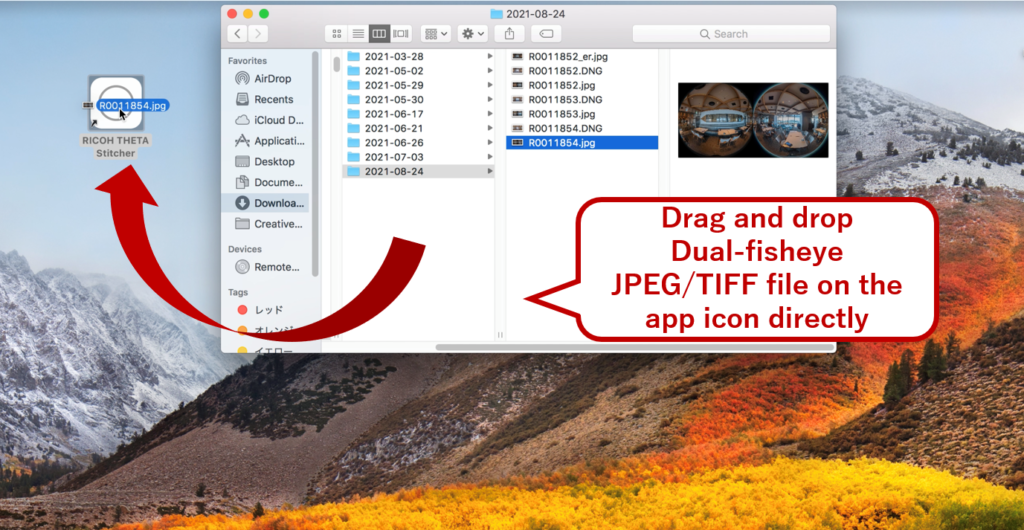 Update! Standalone app of RICOH THETA Stitcher for THETA Z1 is now ...