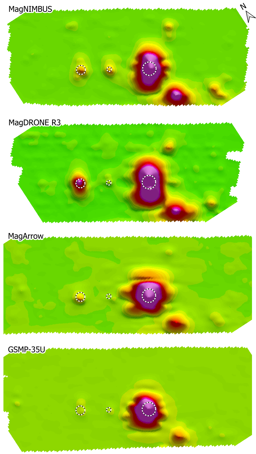 UAV-based magnetometer comparison: UXO test