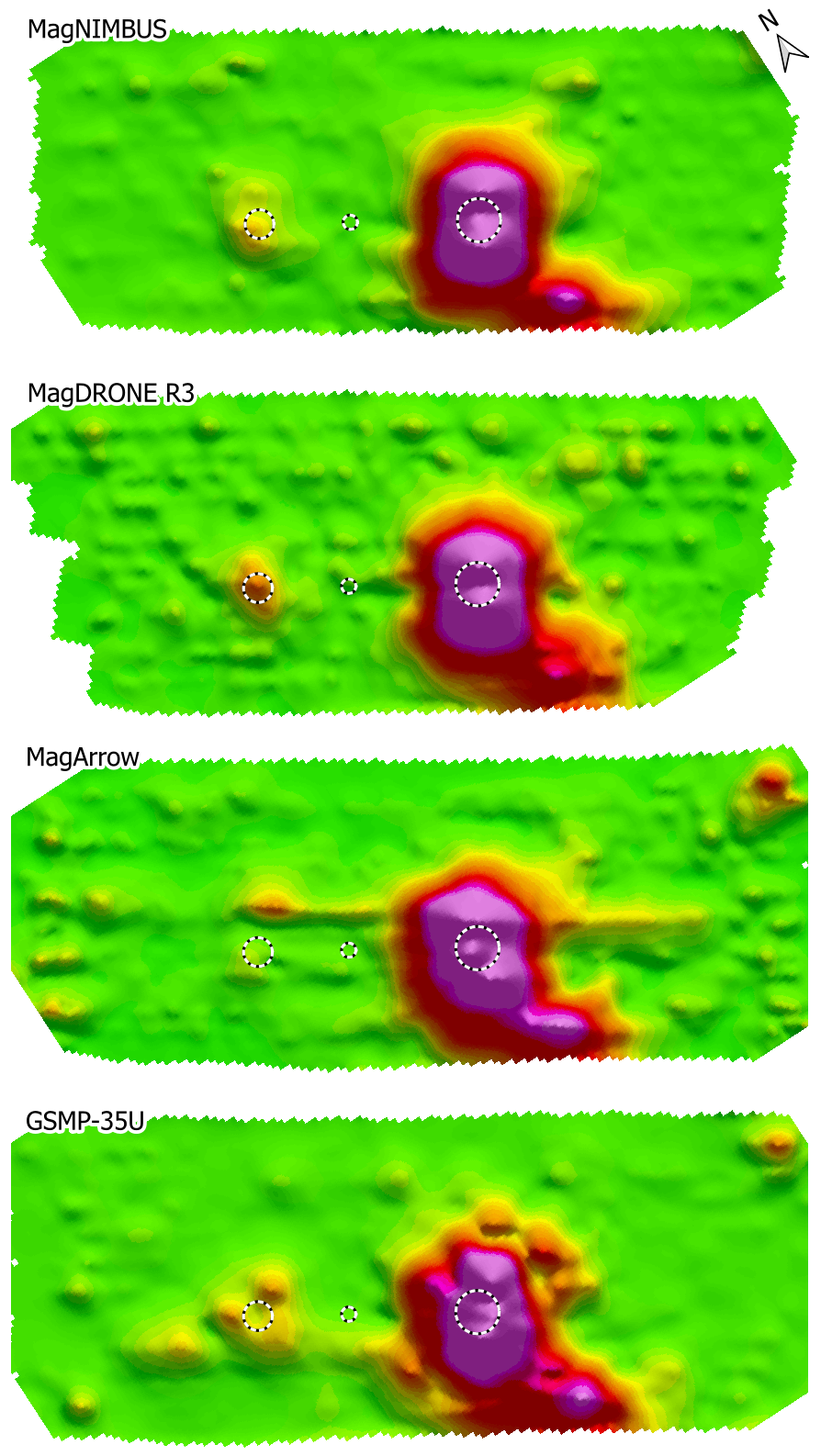UAV-based magnetometer comparison: UXO test