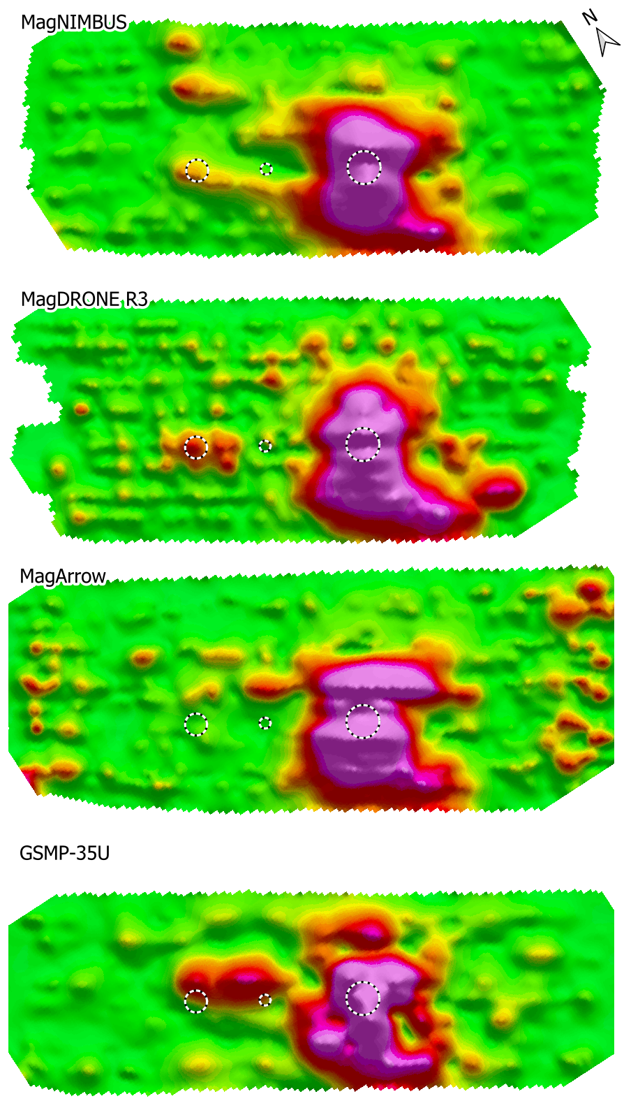 UAV-based magnetometer comparison: UXO test