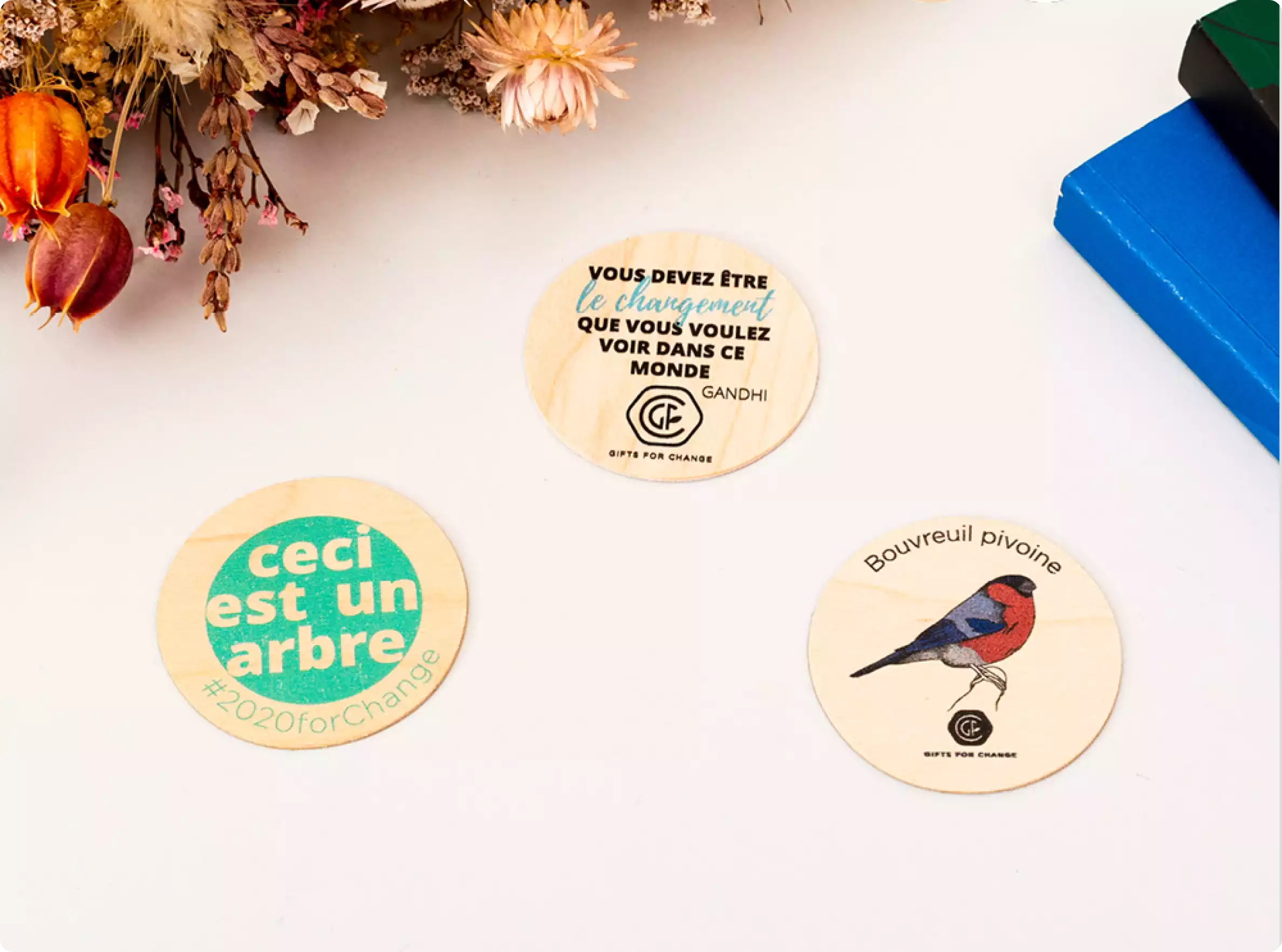 Stickers en bois personnalisé