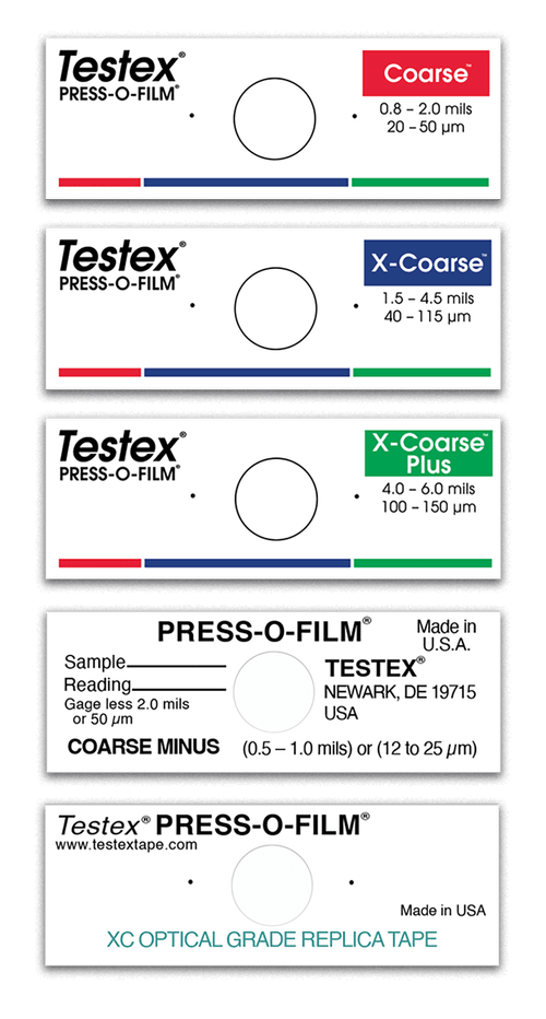 Testex Press-O-Film Replica Tape