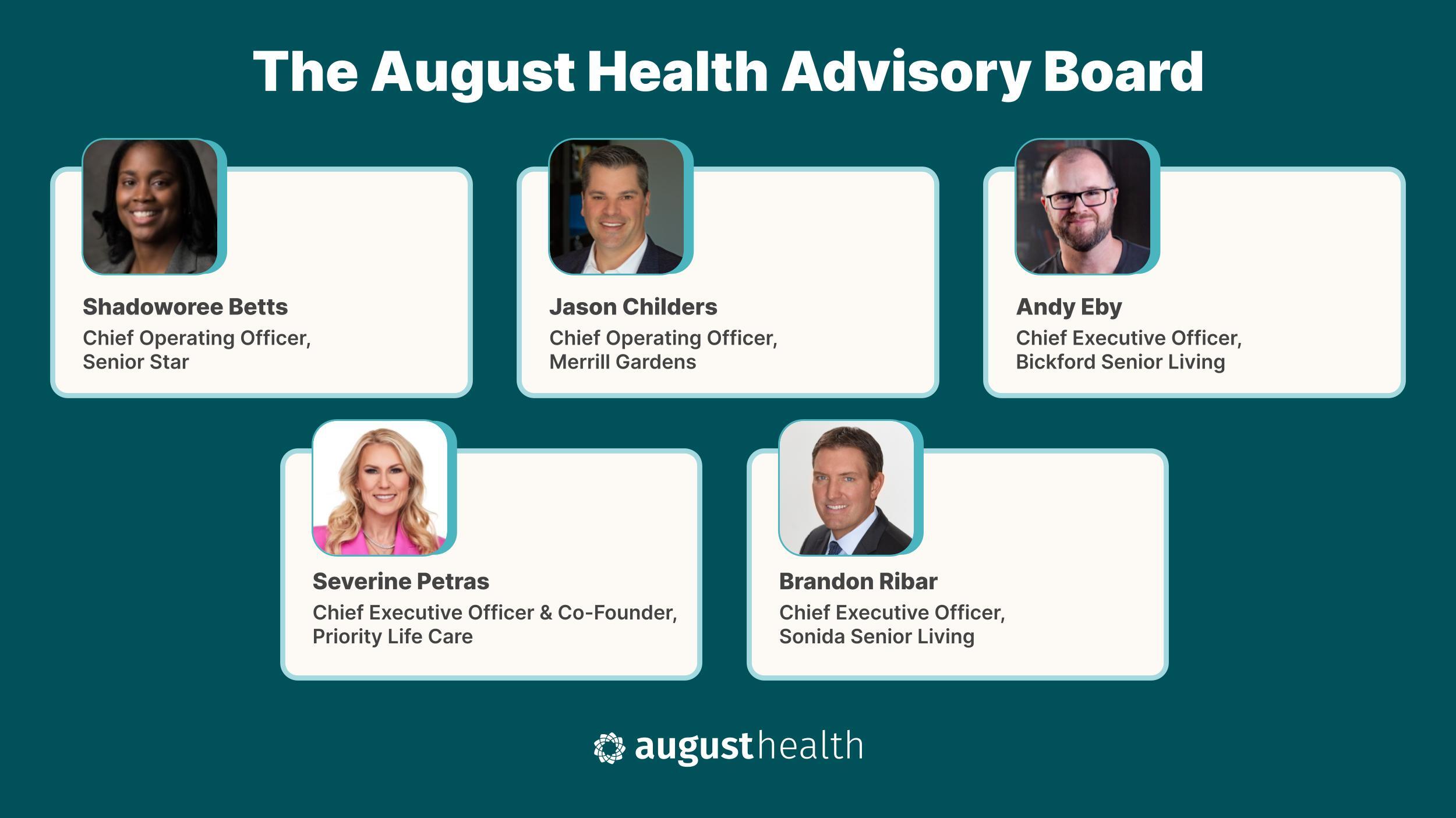 August Health unveils inaugural members of new Advisory Board