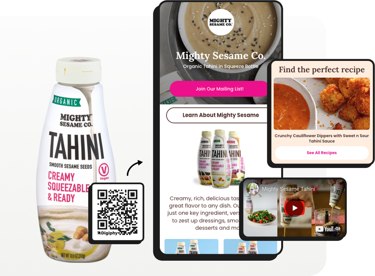 Digiphy QR for Food and Beverage