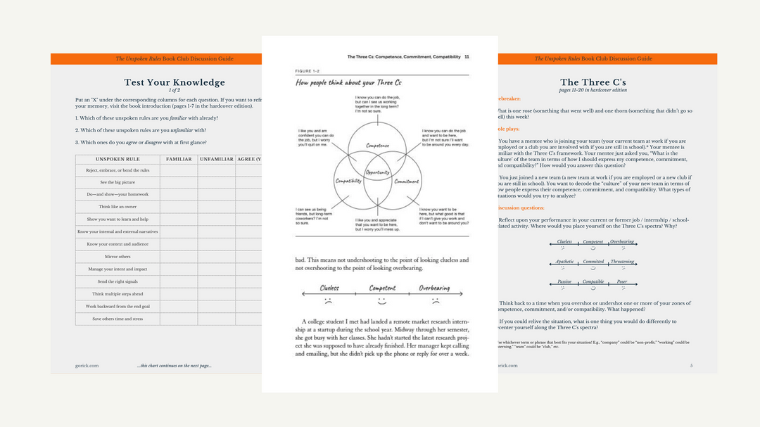 Gorick Ng's The Unspoken Rules | Gorick Ng - Official Website