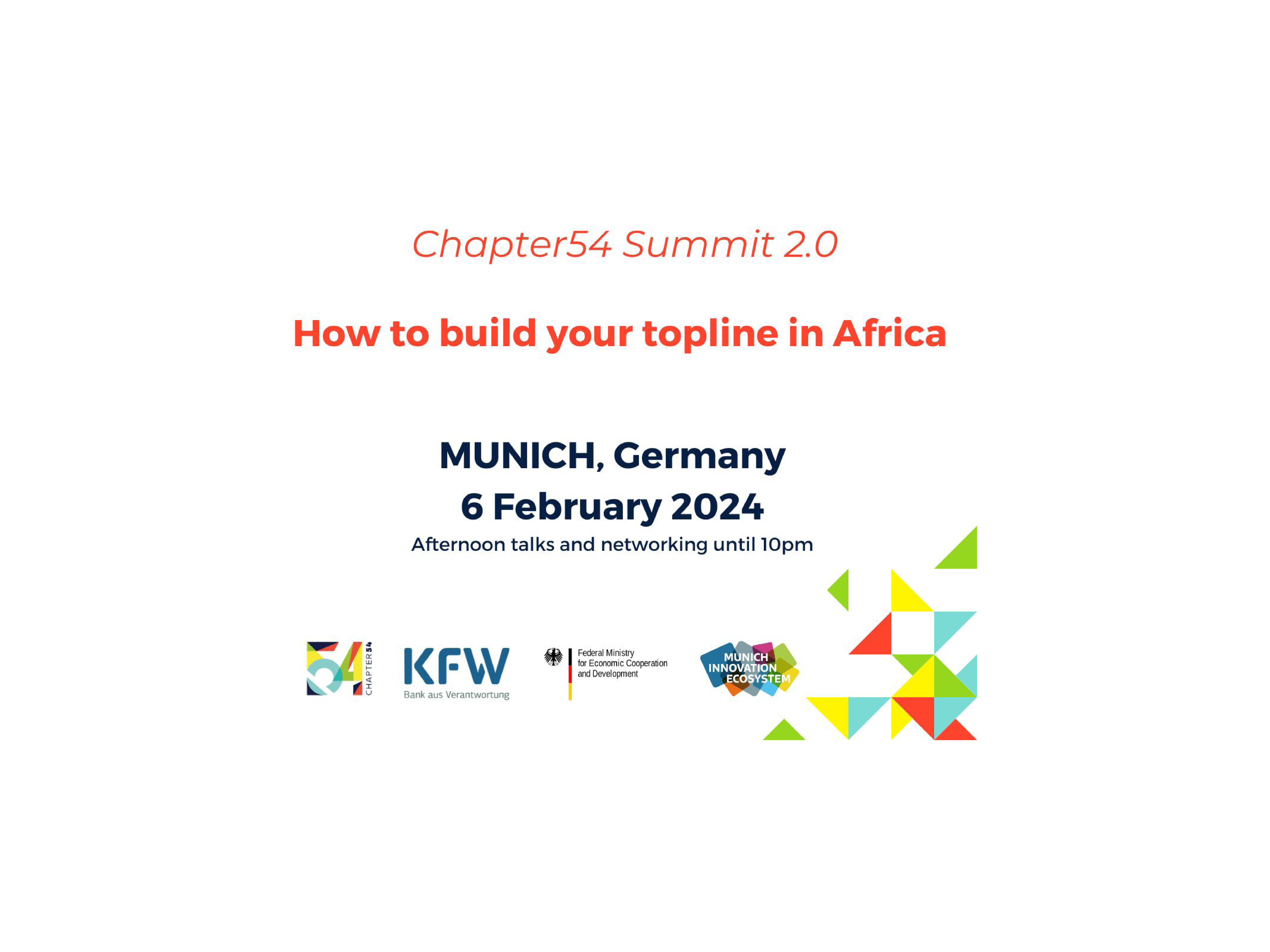 Chapter54 Summit - How to Build your Topline in Afrika