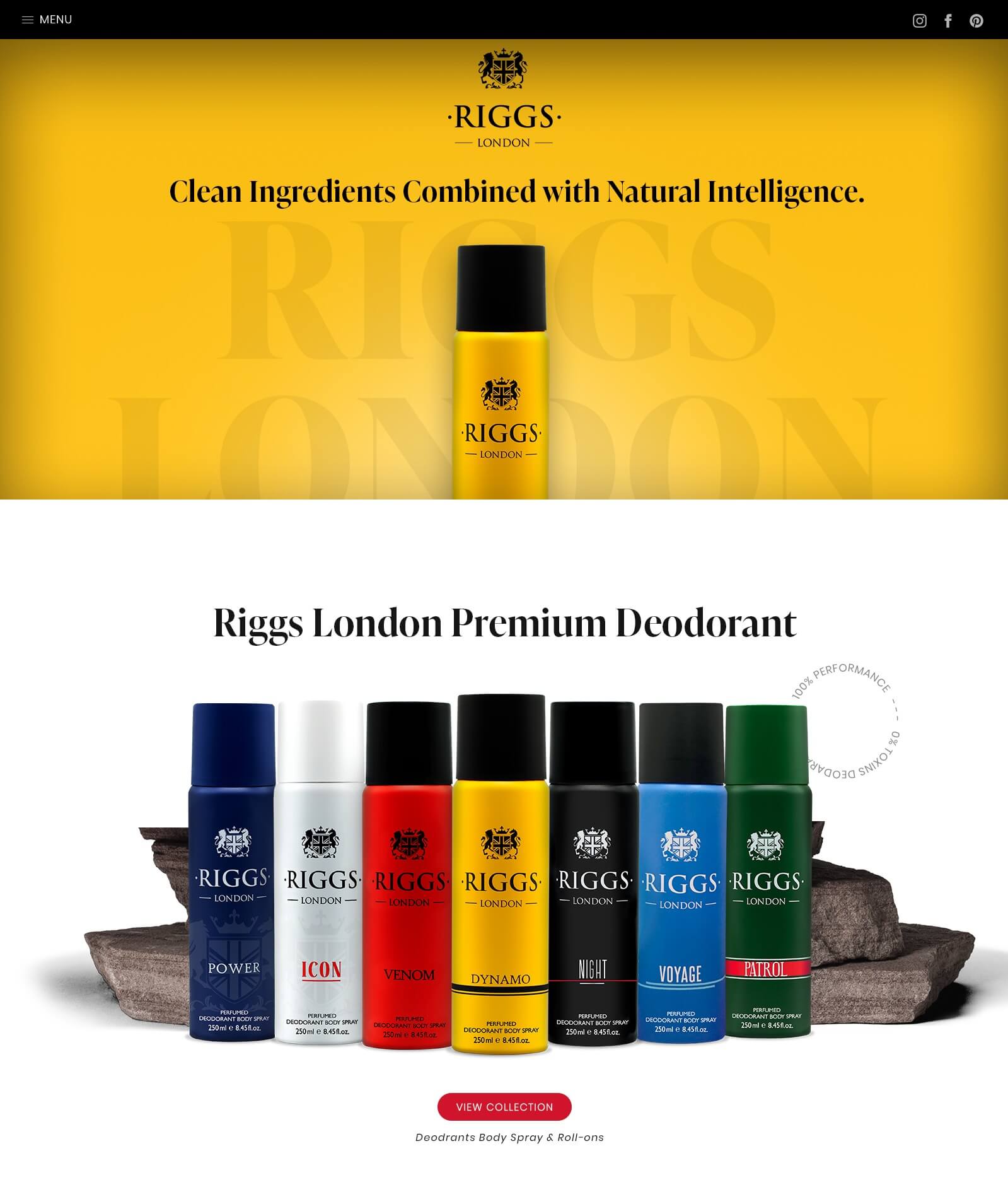 Riggs London new website design and developed by Parashift