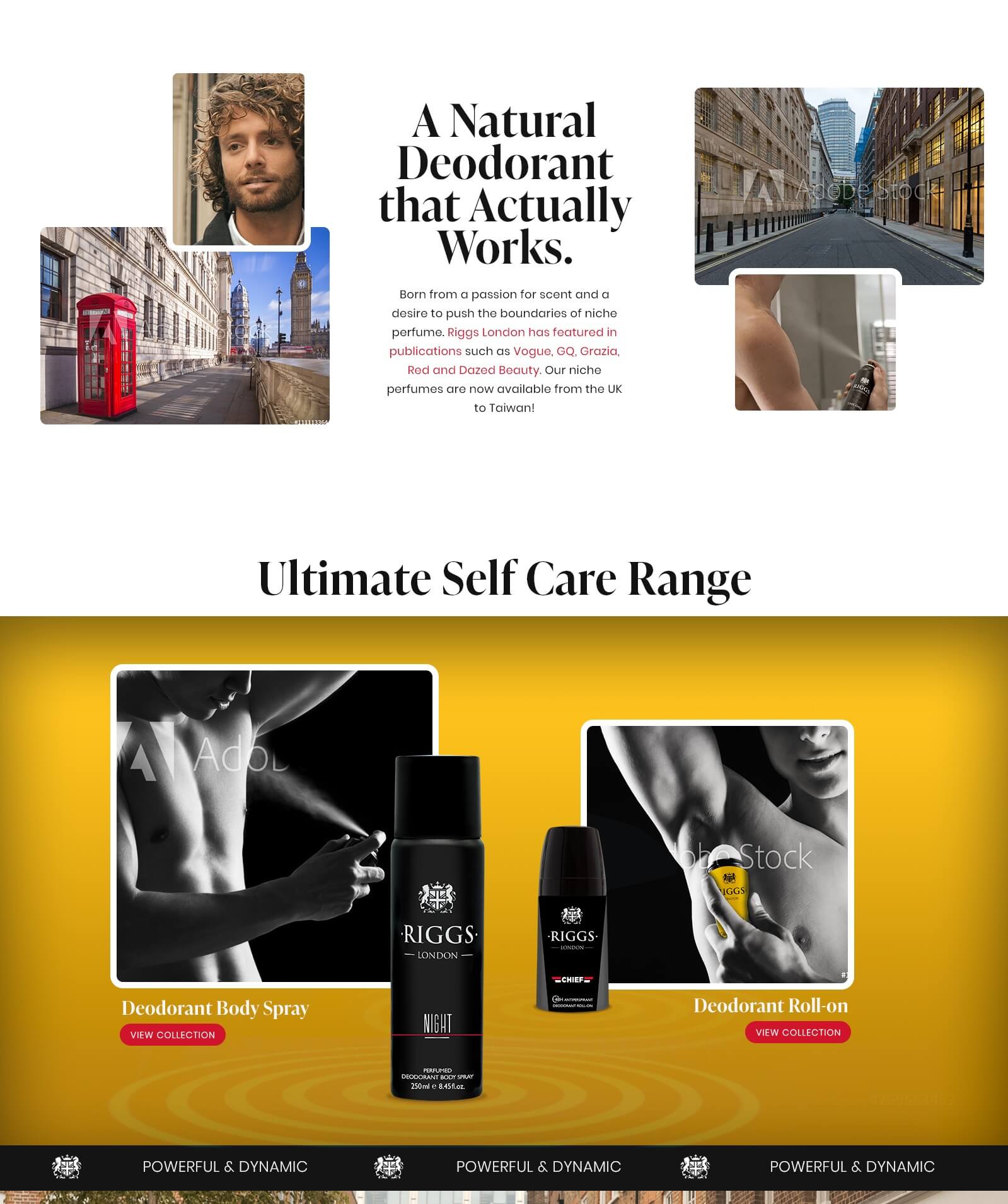 Riggs London new website design and developed by Parashift