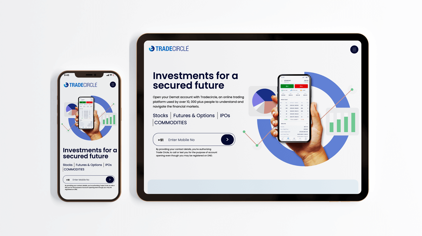 Trade Circle new website design and developed by Parashift