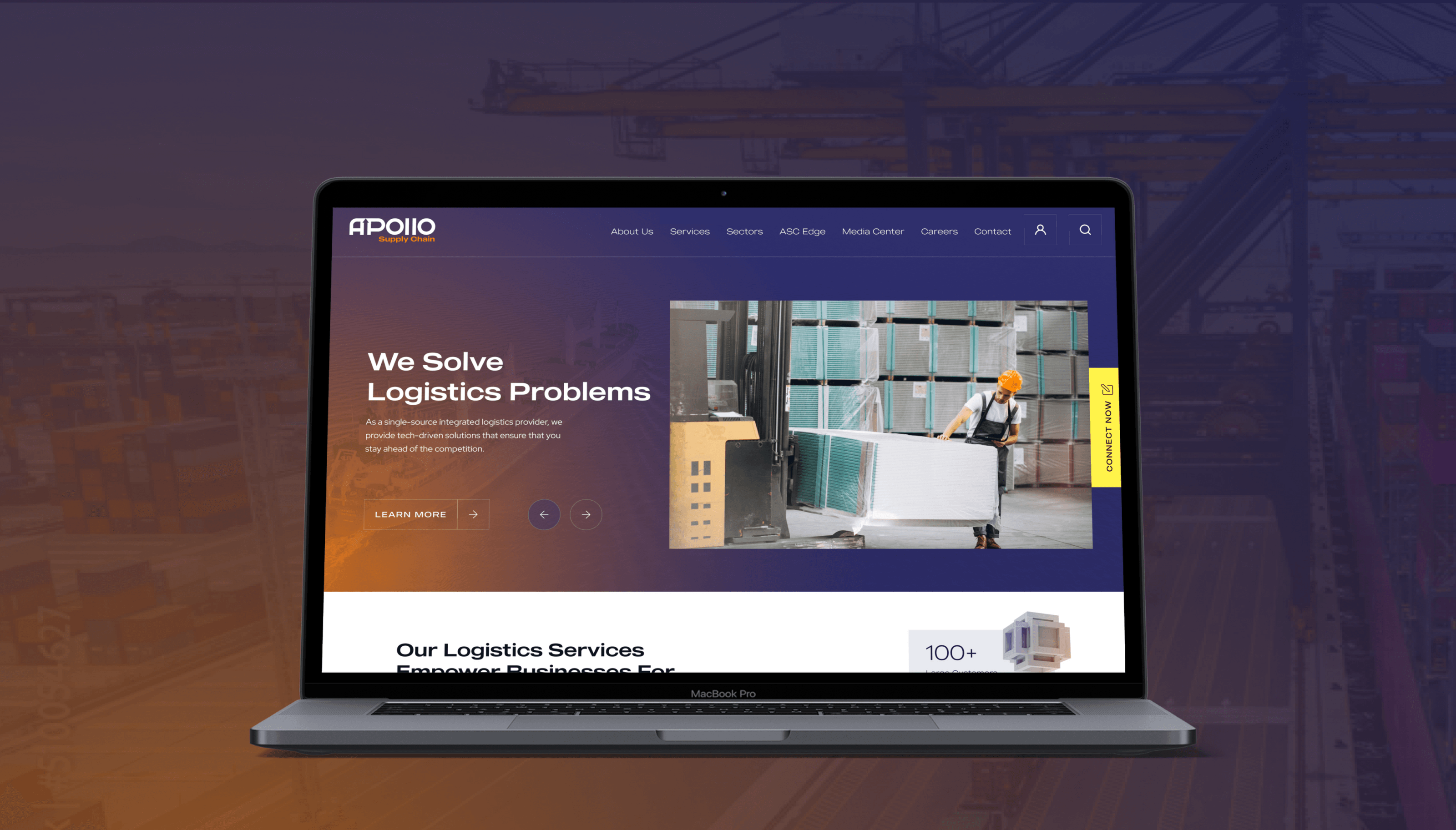 Apollo Supply Chain new website design and developed by Parashift