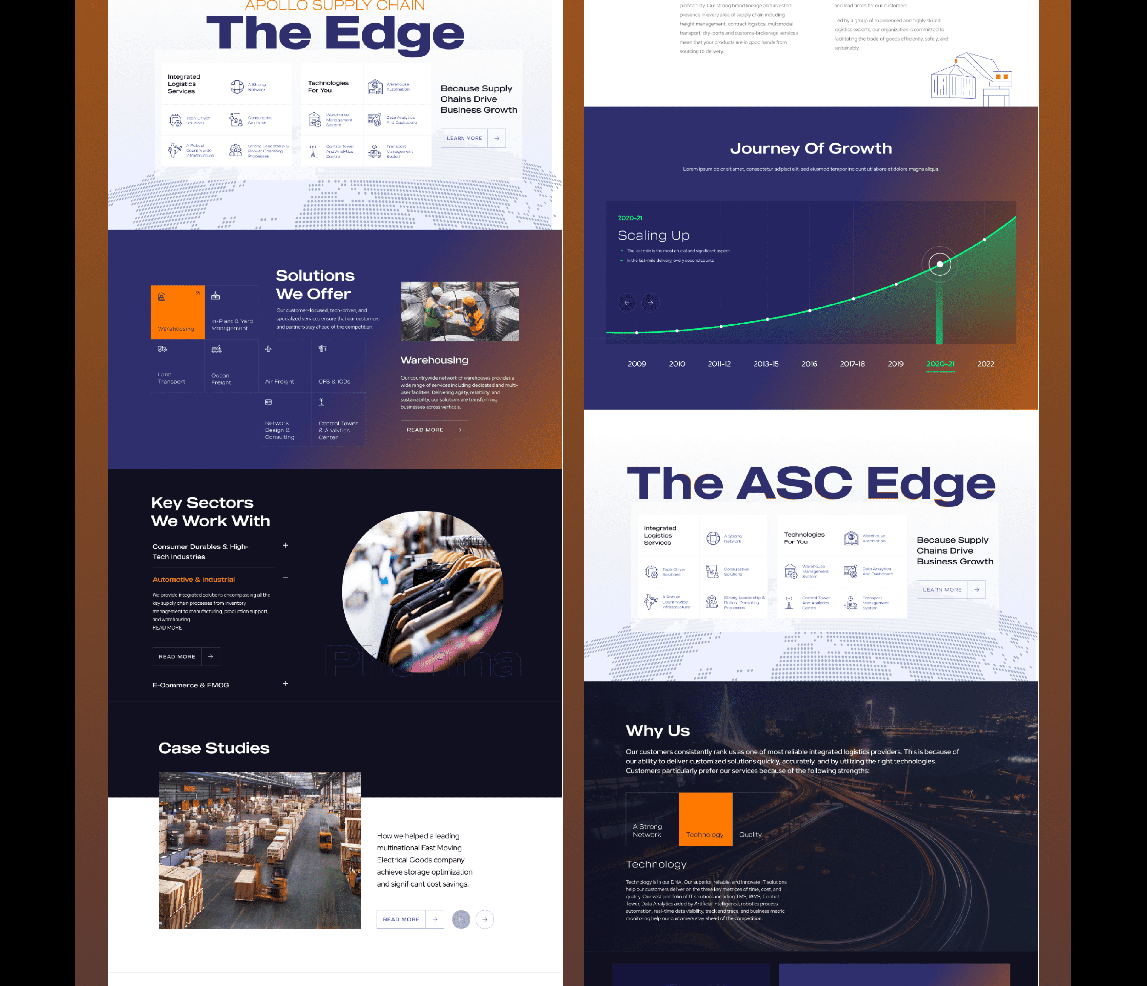Apollo Supply Chain new website design and developed by Parashift