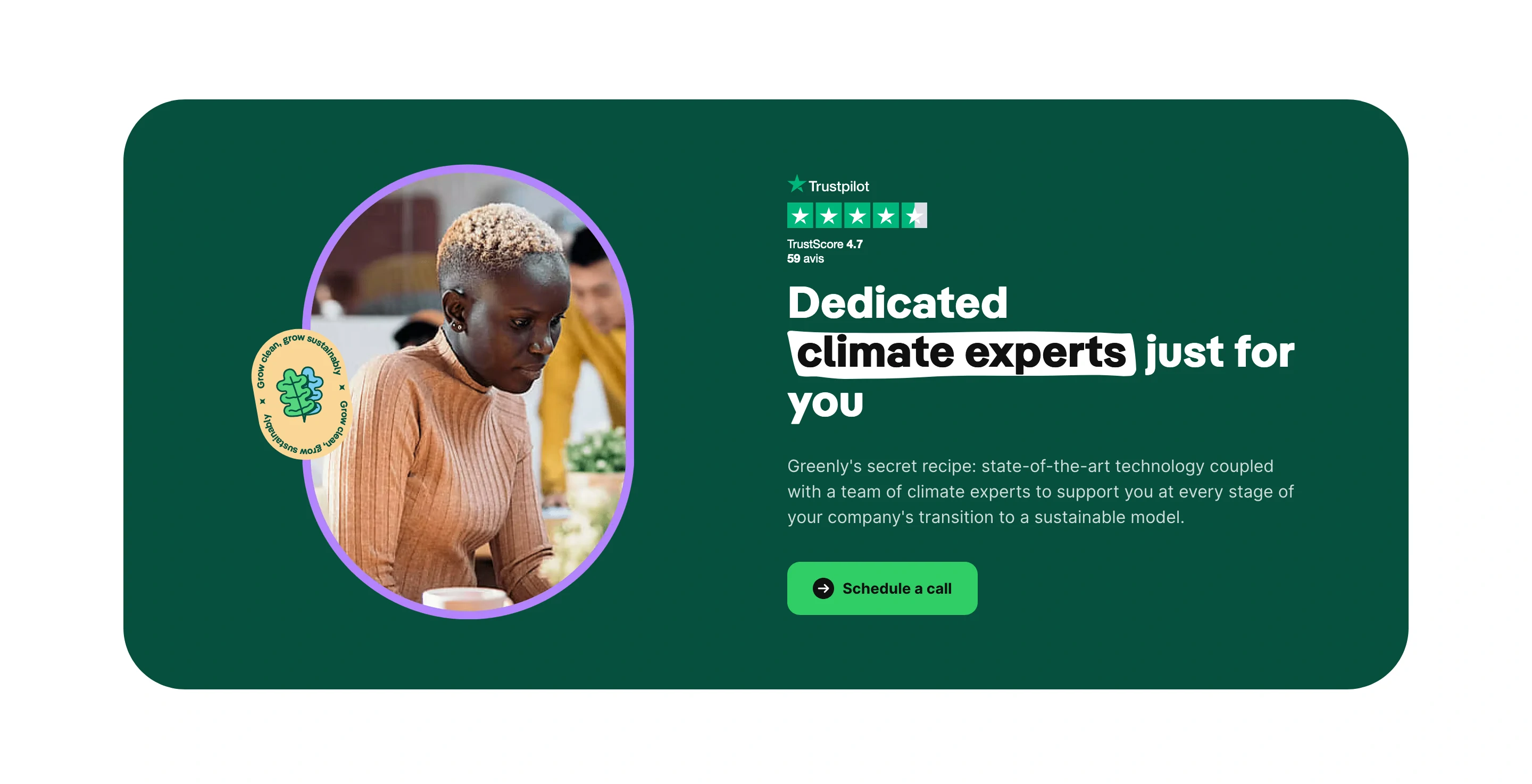 Greenly Home Page CTA Section | CTA Section Design Design