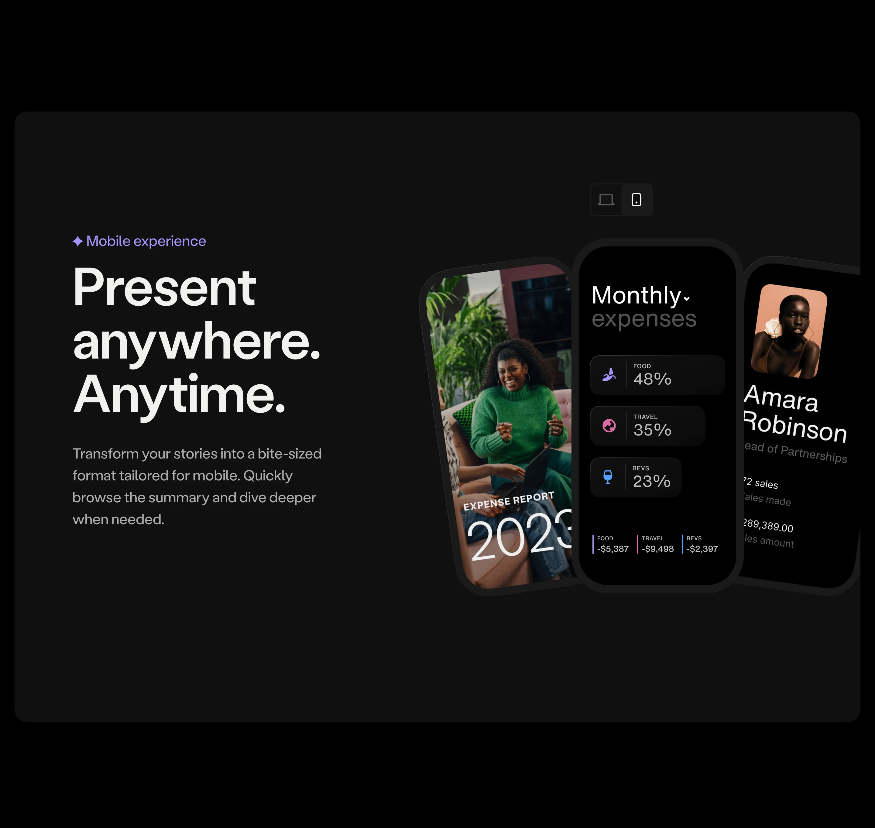 Chronicle Home Page Section Mobile Experience | CTA Section Design Design