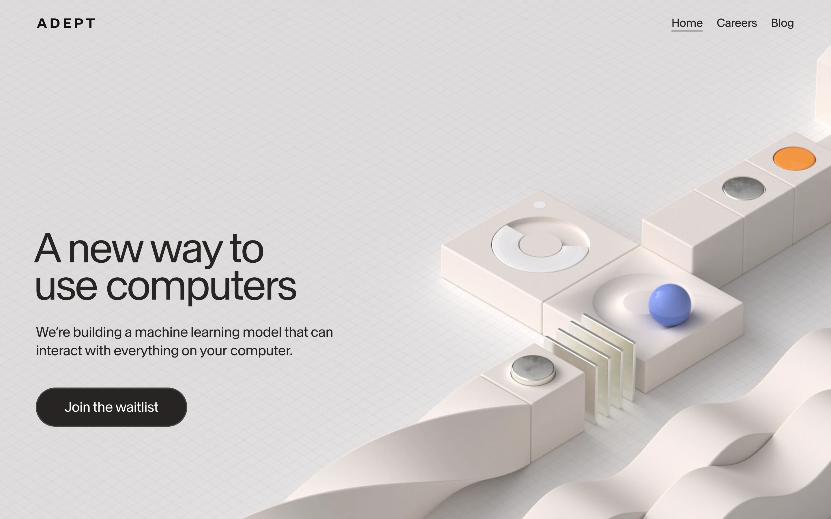 Adept AI Home Page Section Hero | Hero Section Design Design