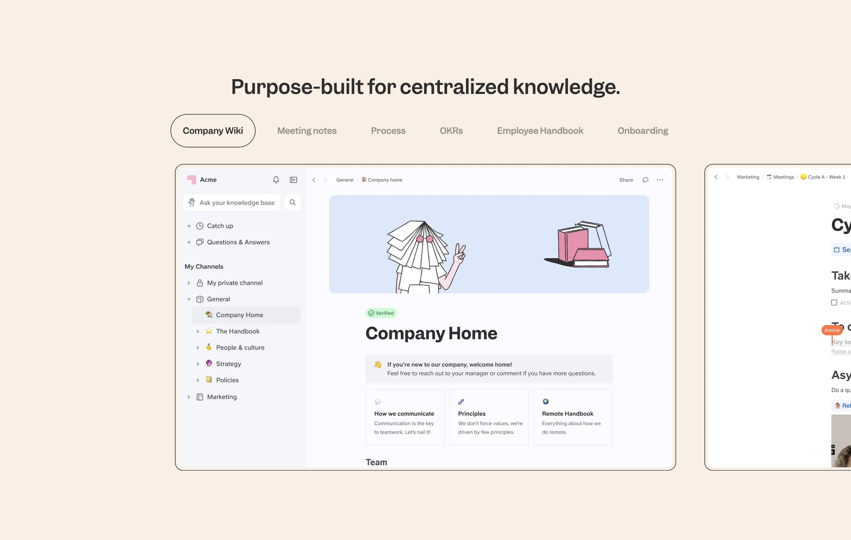 Slite Home Page Section Feature | Feature Section Design Design