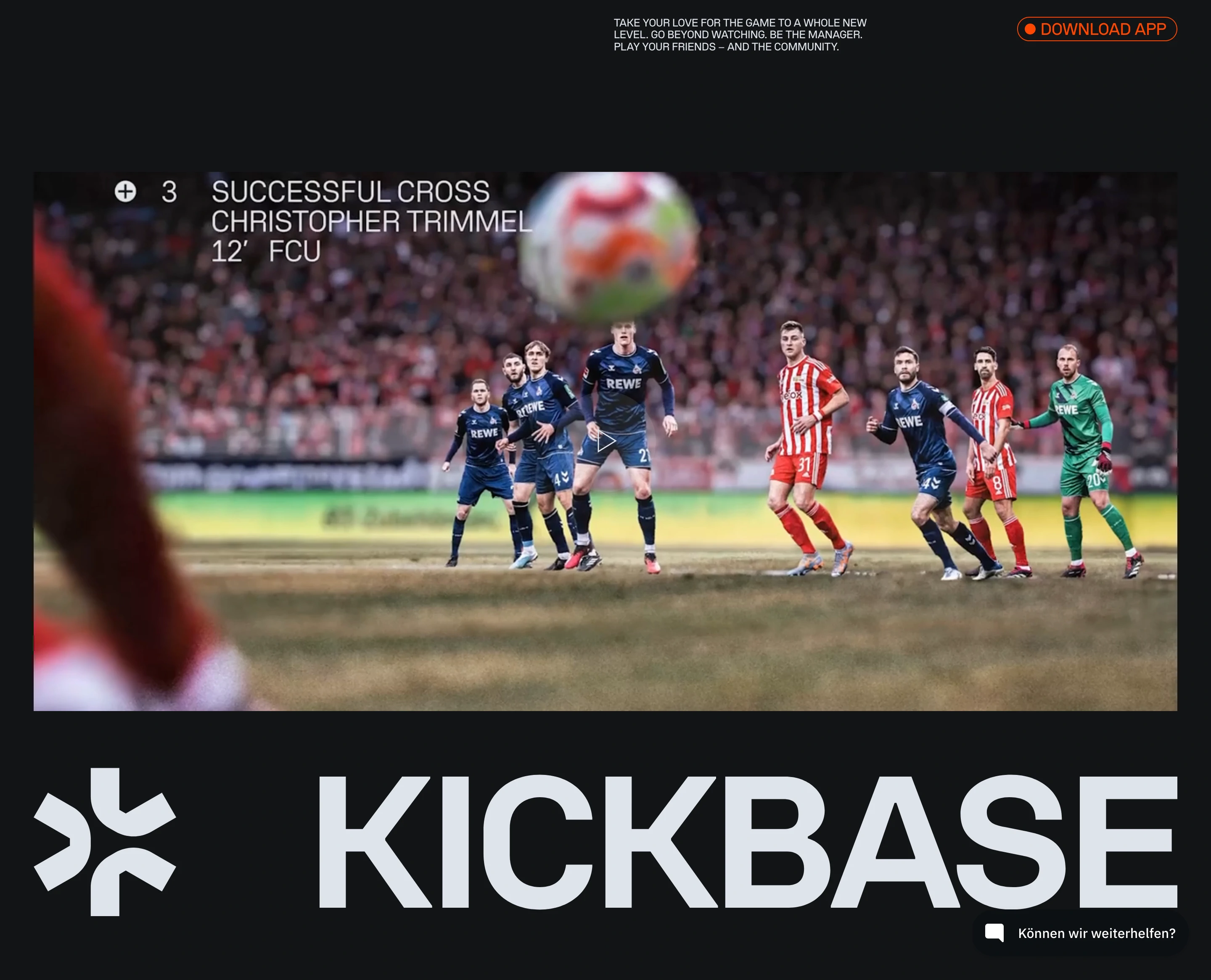 Kickbase Home Page Section Hero | Hero Section Design Design