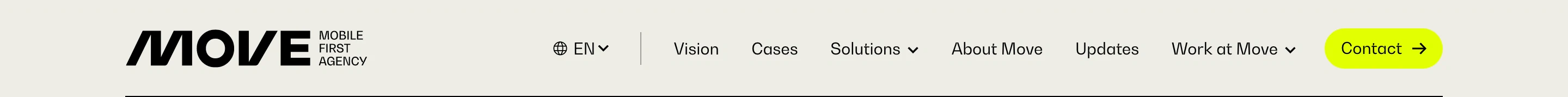 Move Agency Navbar | Navbar Design Design