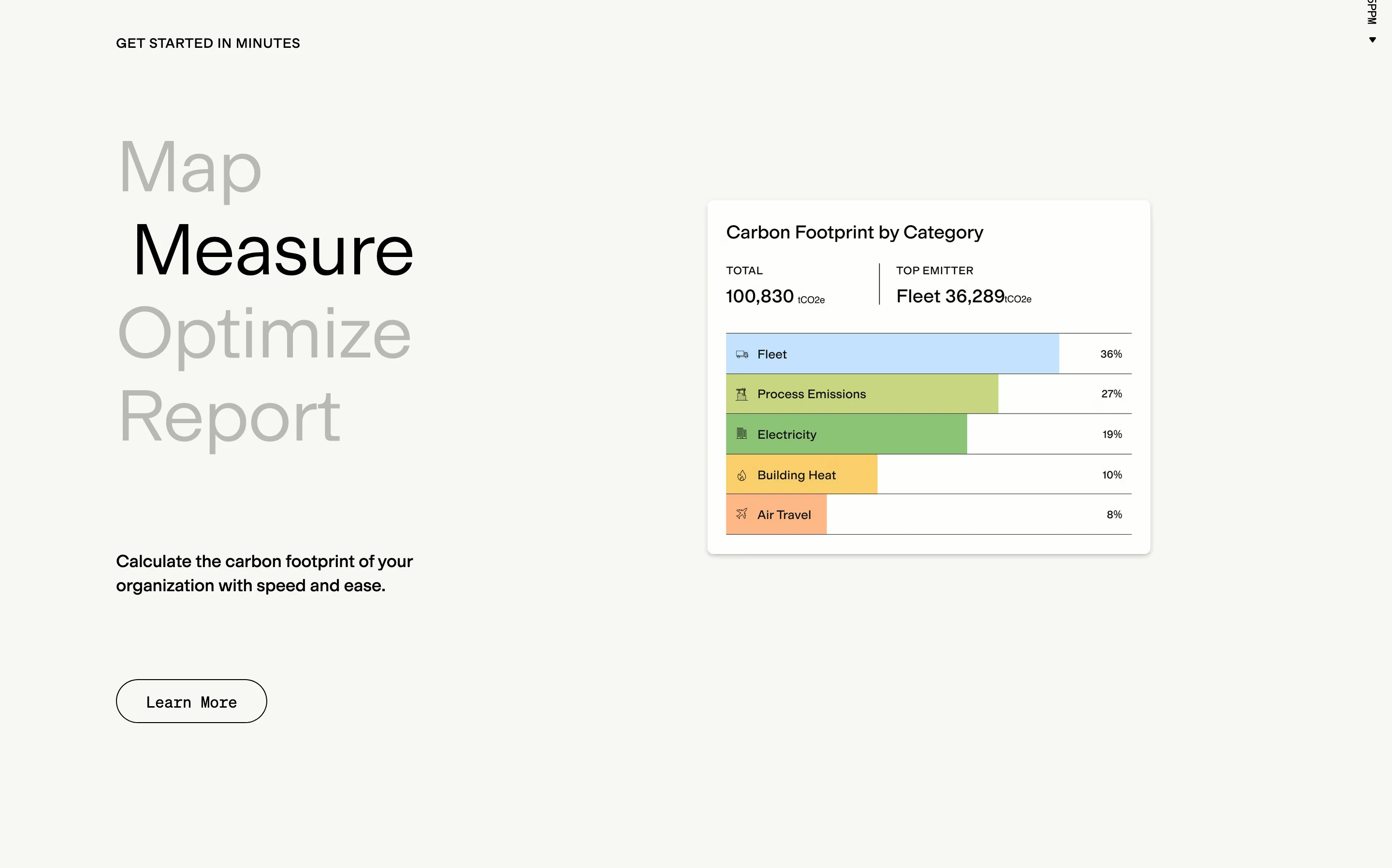 Gravity Climate Home Page Section Get Started | Feature Section Design ...