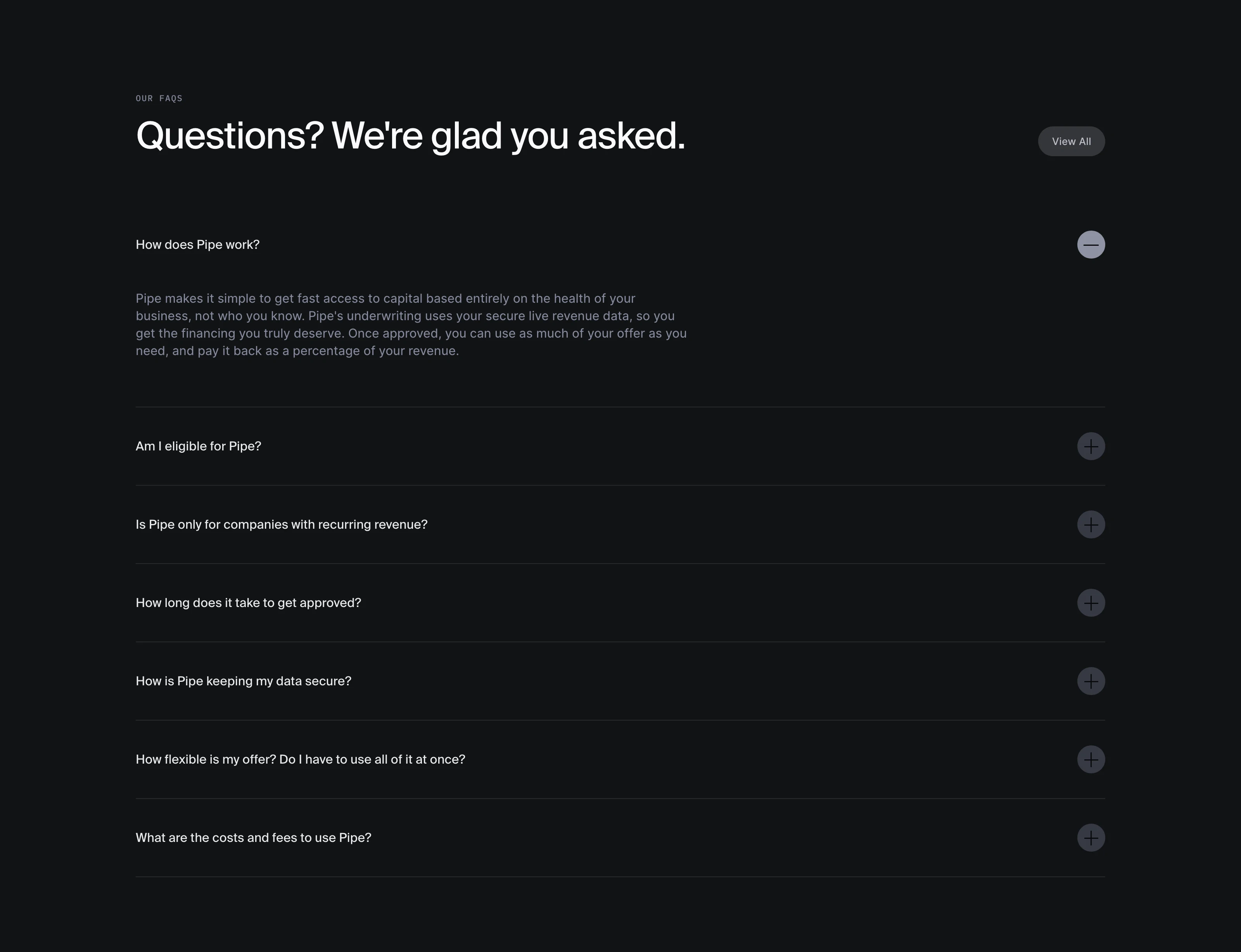 FAQ Section Design Inspiration - Unsection