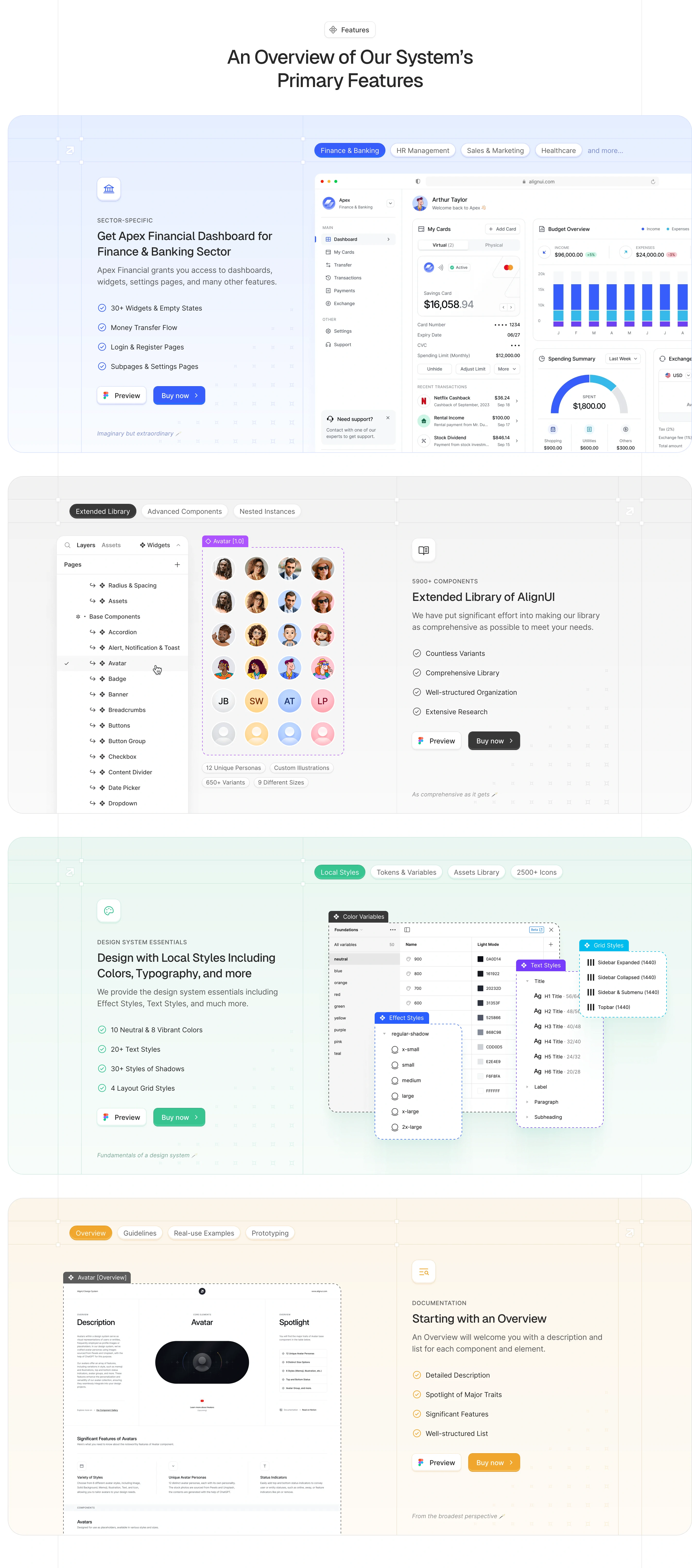 AlignUI Home Page Section Features | Feature Section Design Design