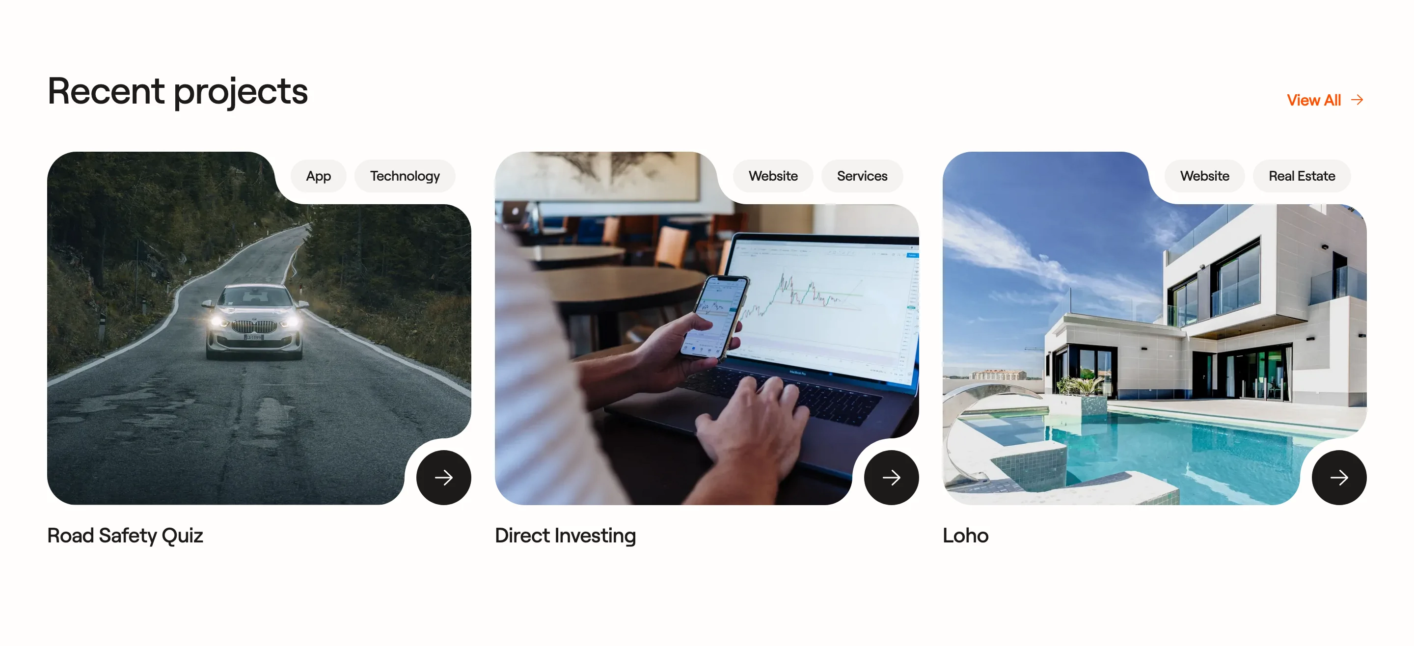 Portfolio Section Design Inspiration - Unsection