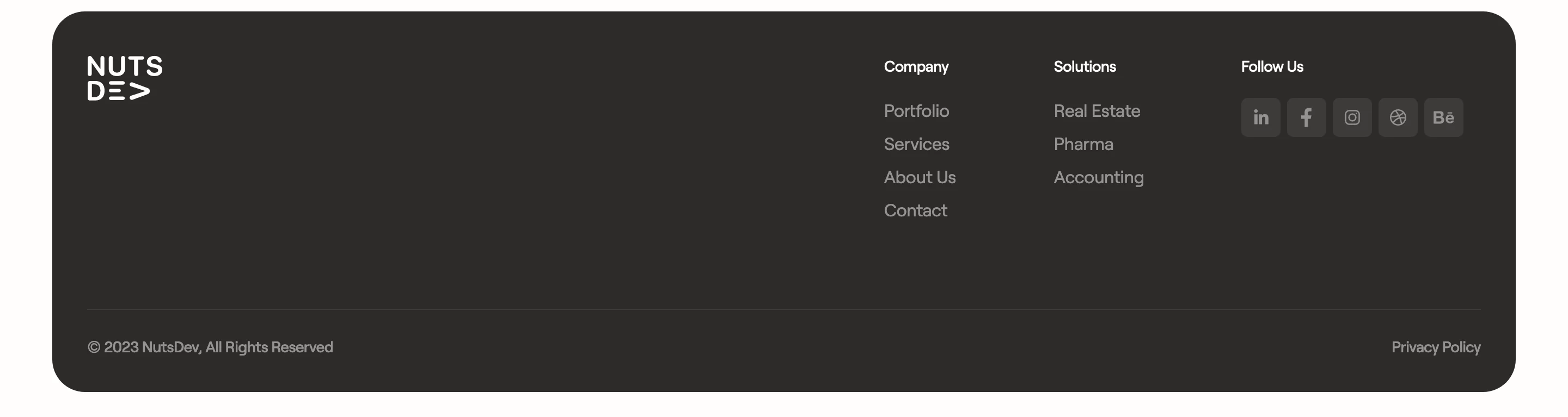 Nutsdev Home Page Section Footer | Footer Section Design Design Nutsdev Home Page Section Footer | Footer Section Design Design