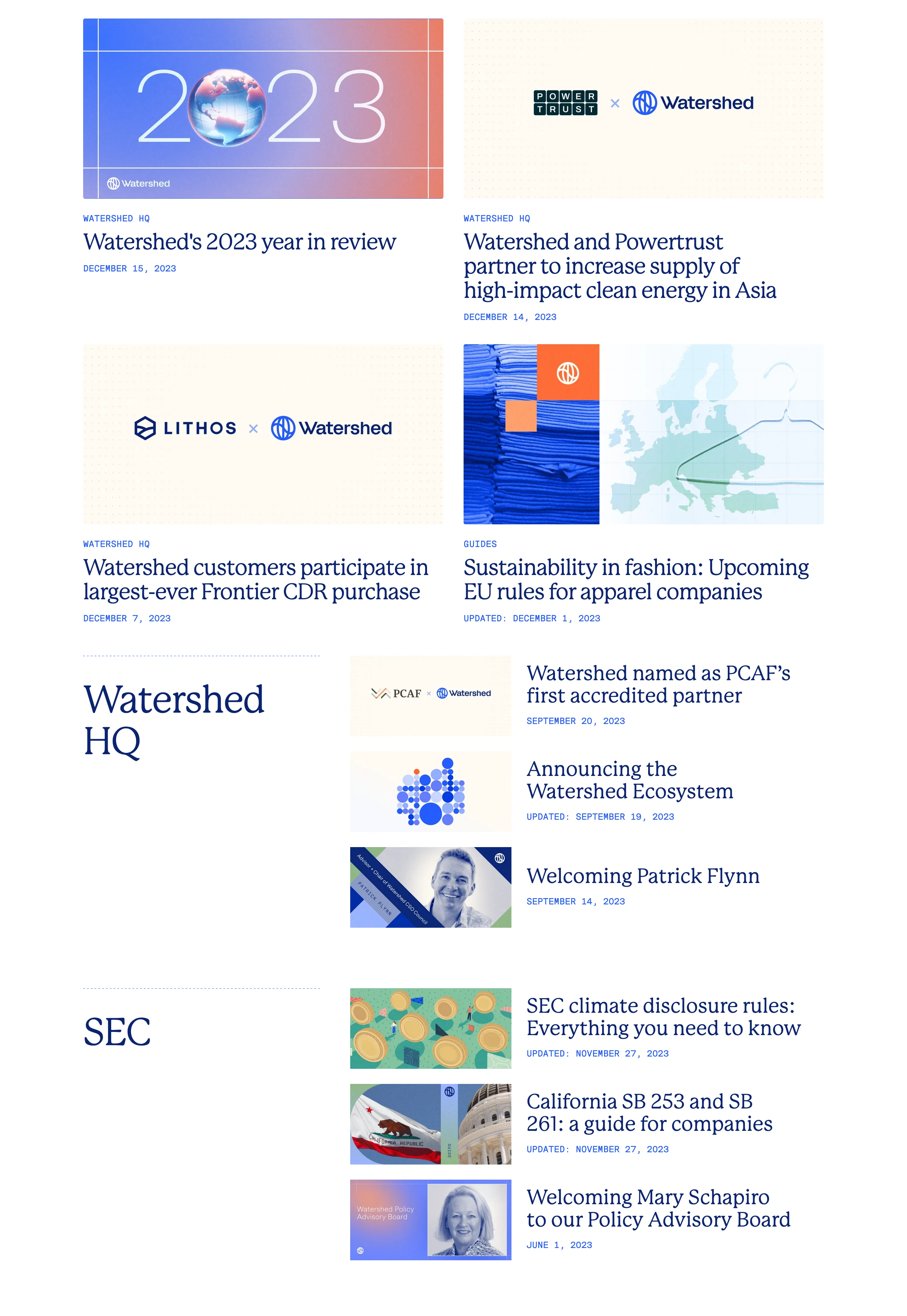 Blog Section Design Inspiration - Unsection