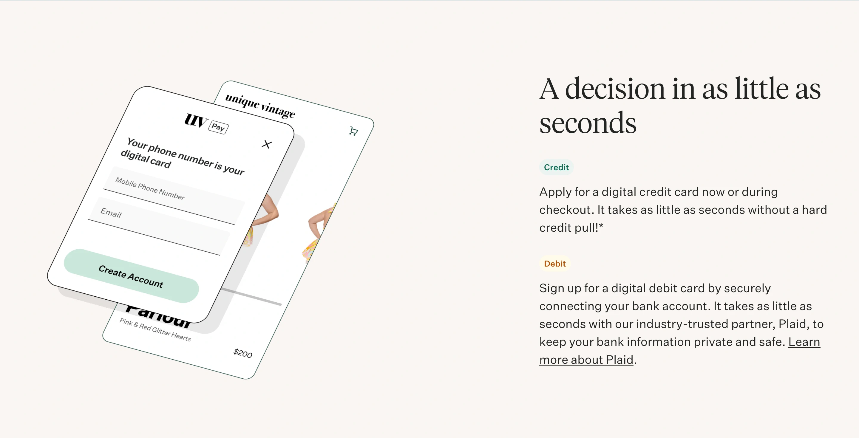 Tandym Shoppers Page Section Credit and Debit | Feature Section Design ...