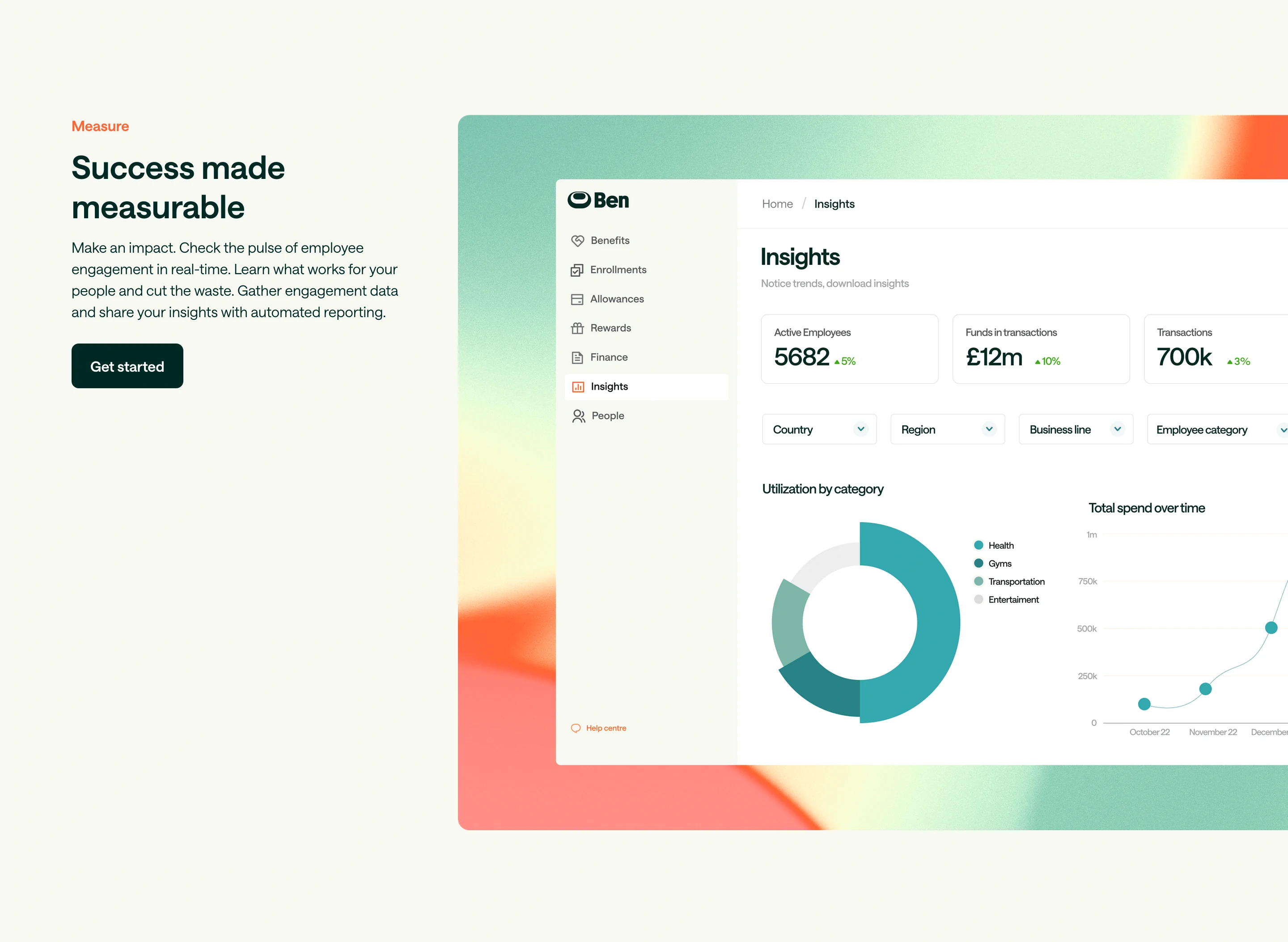 Ben Home Page Section Measure Feature Section Design Design