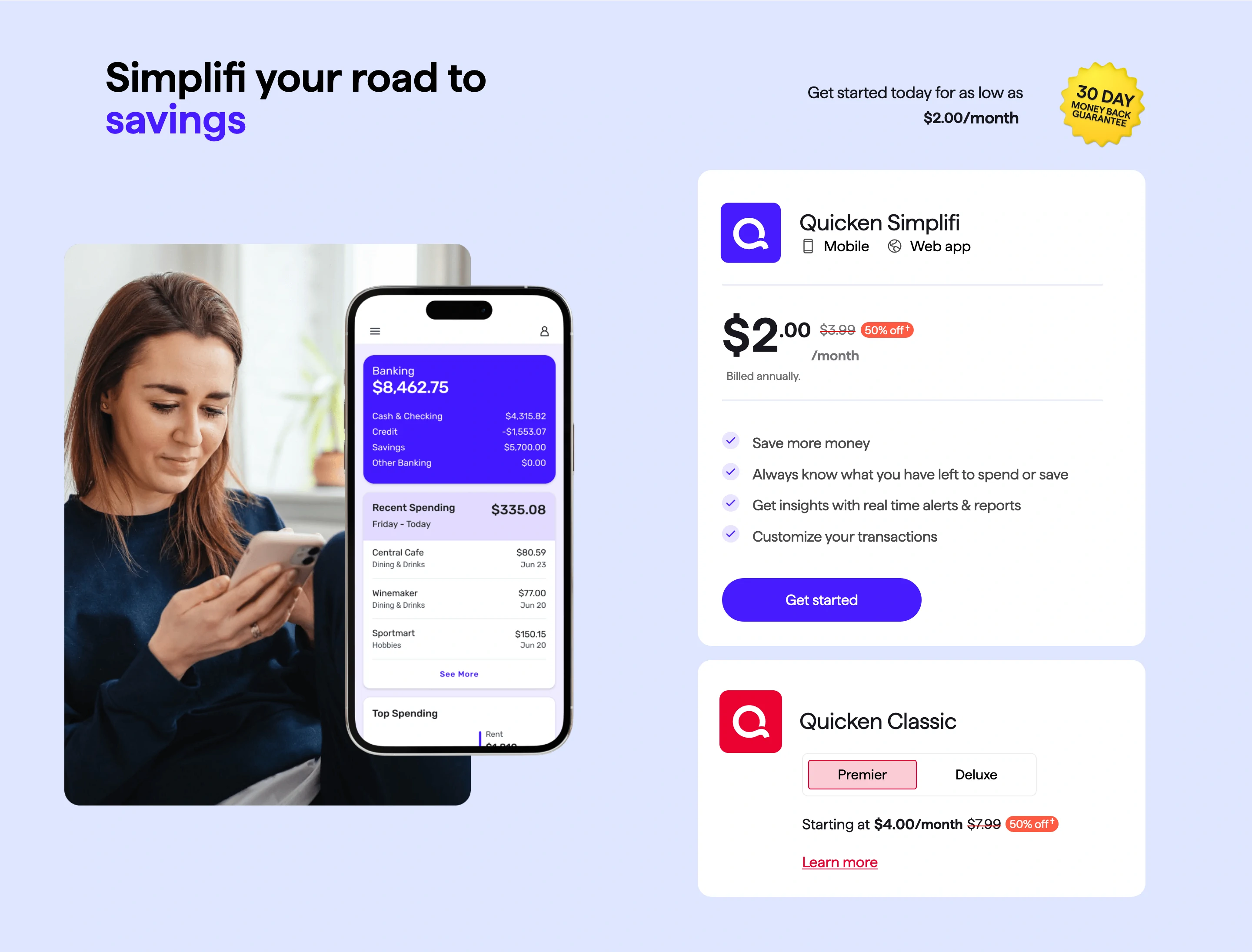 Quicken Goals Page Section Pricing | Pricing Section Design Design Quicken Goals Page Section Pricing | Pricing Section Design Design