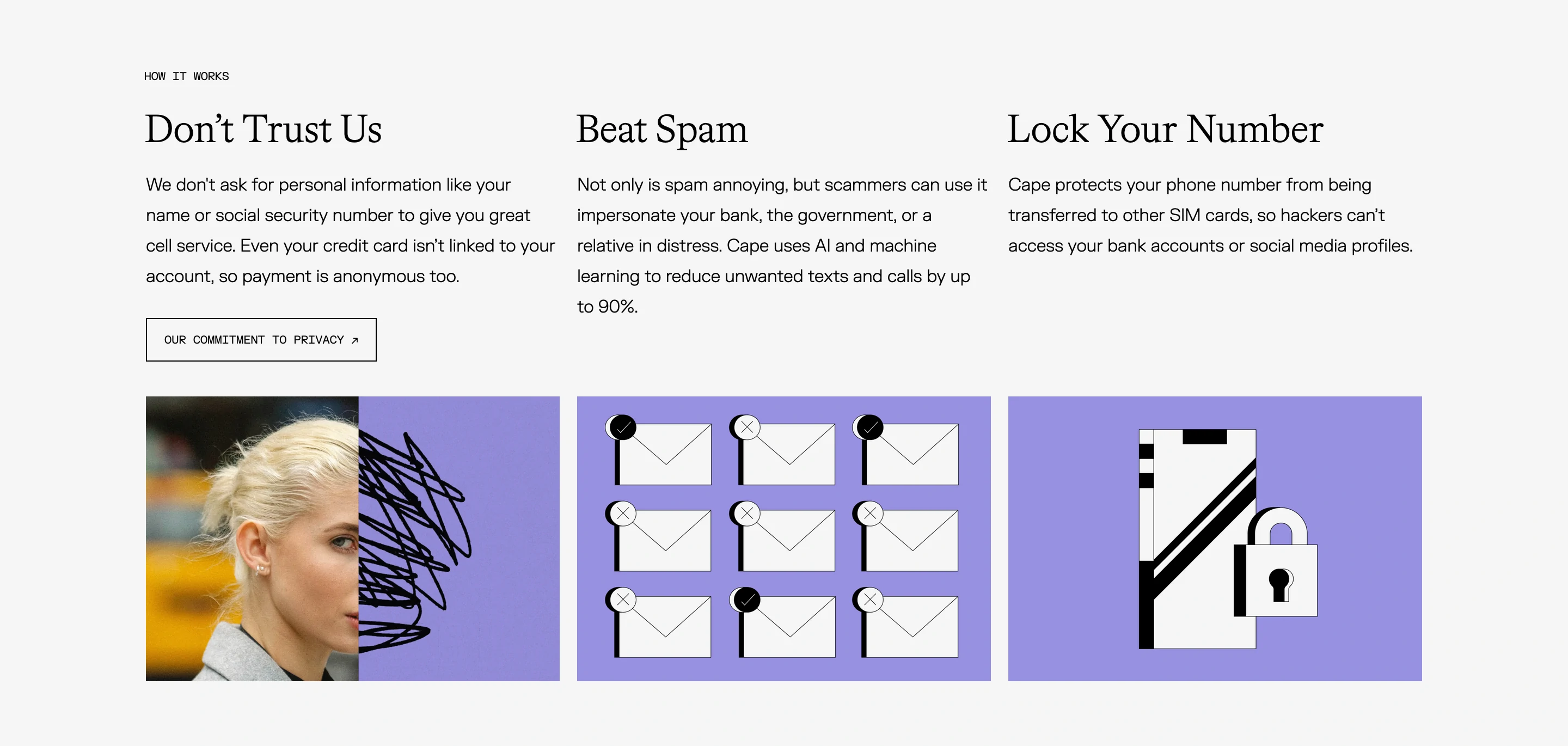 Cape Home Page Section How it Works | Feature Section Design Design