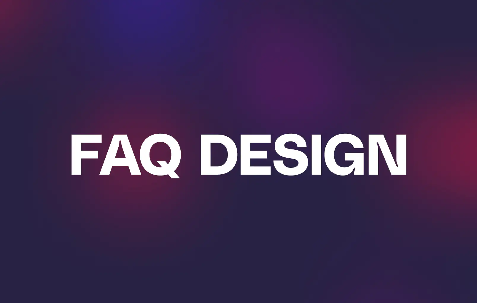 FAQ Page Design Inspiration - Unsection