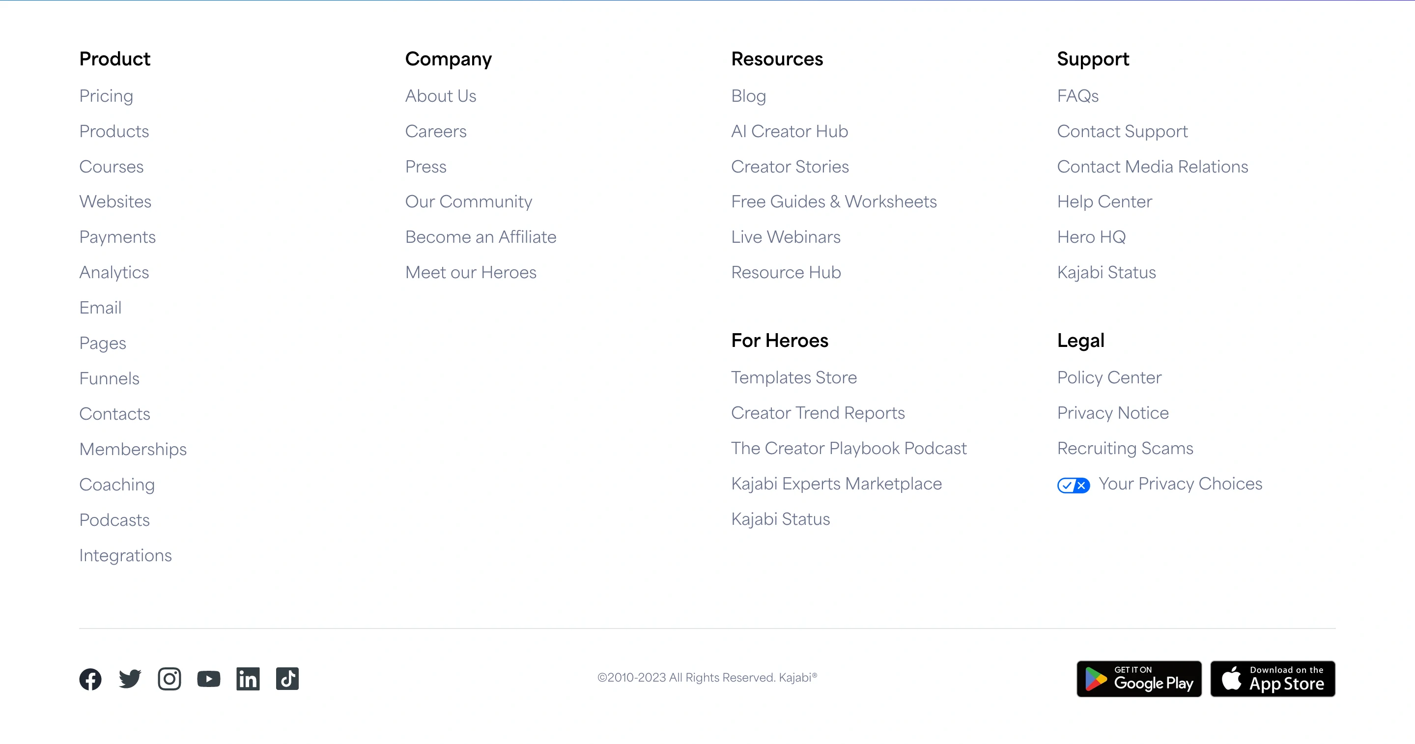 Curated Website Section Designs | Home