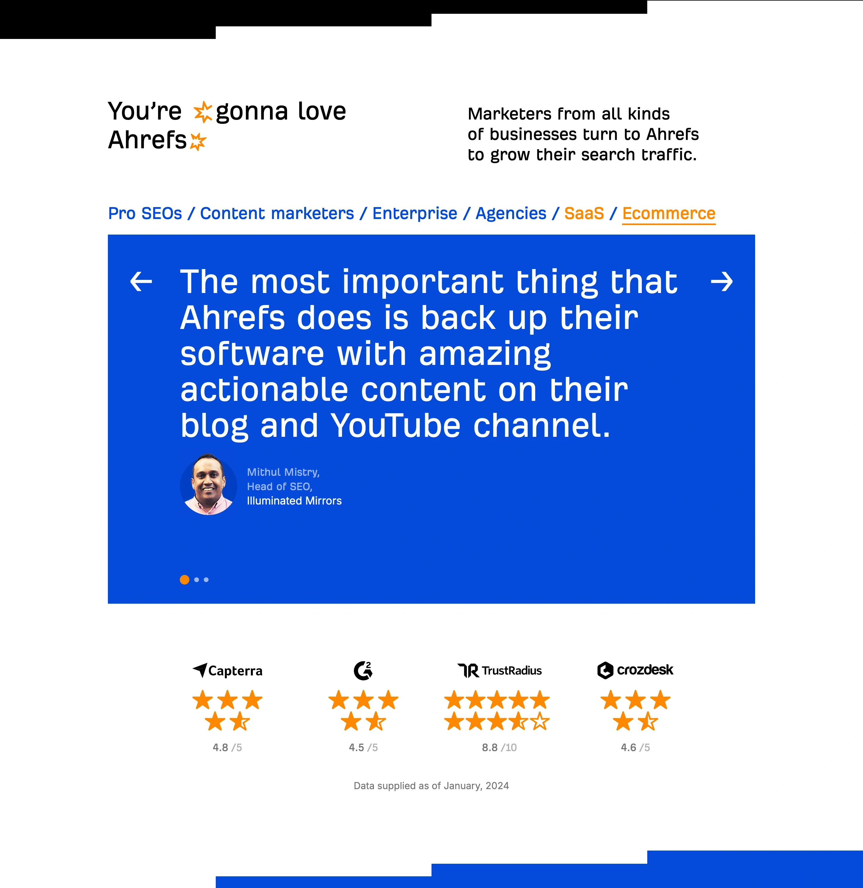 Testimonial Section Design Inspiration - Unsection