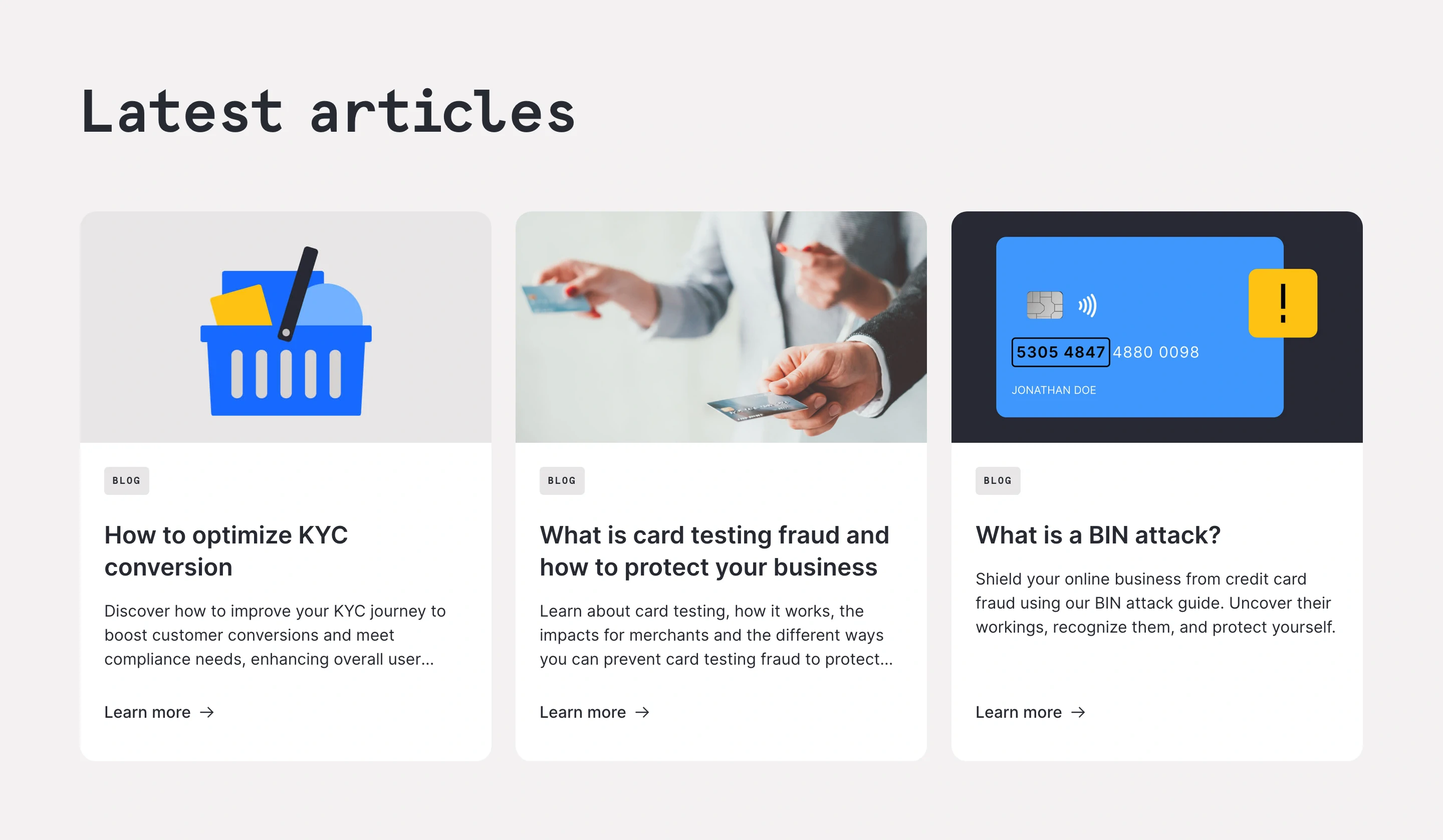 Blog Section Design Inspiration - Unsection