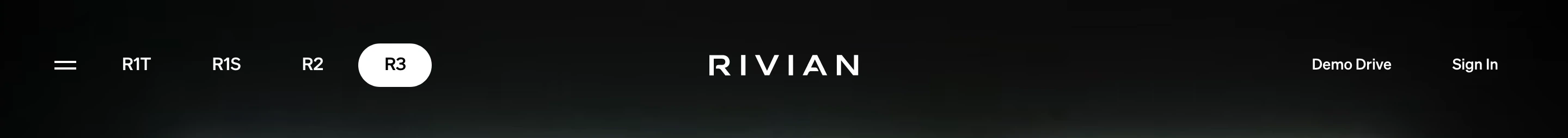 Rivian Navigation Bar Design | Navbar Design Design