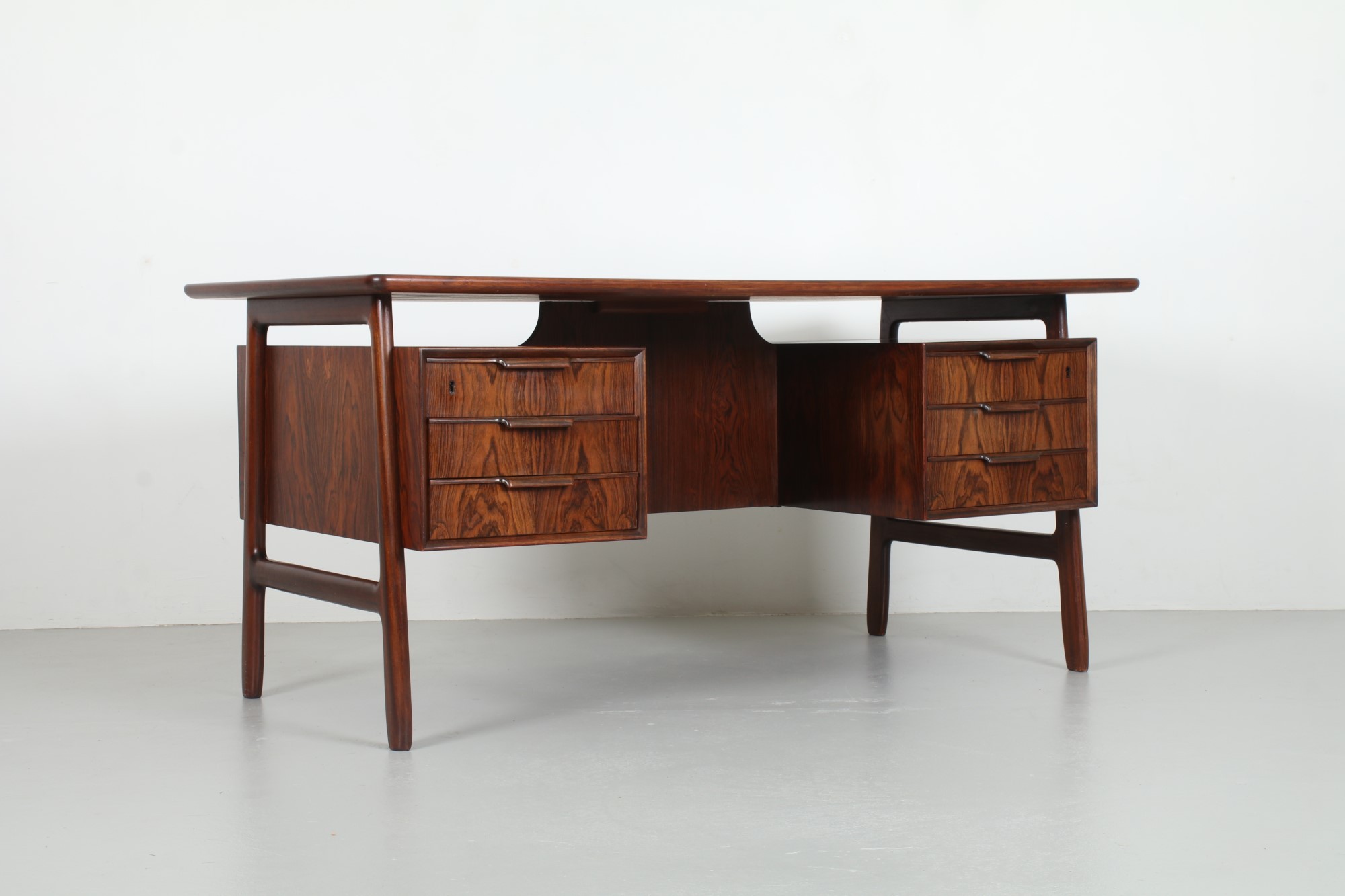 Coveted 'Model 75' Executive Desk by Omann Jun