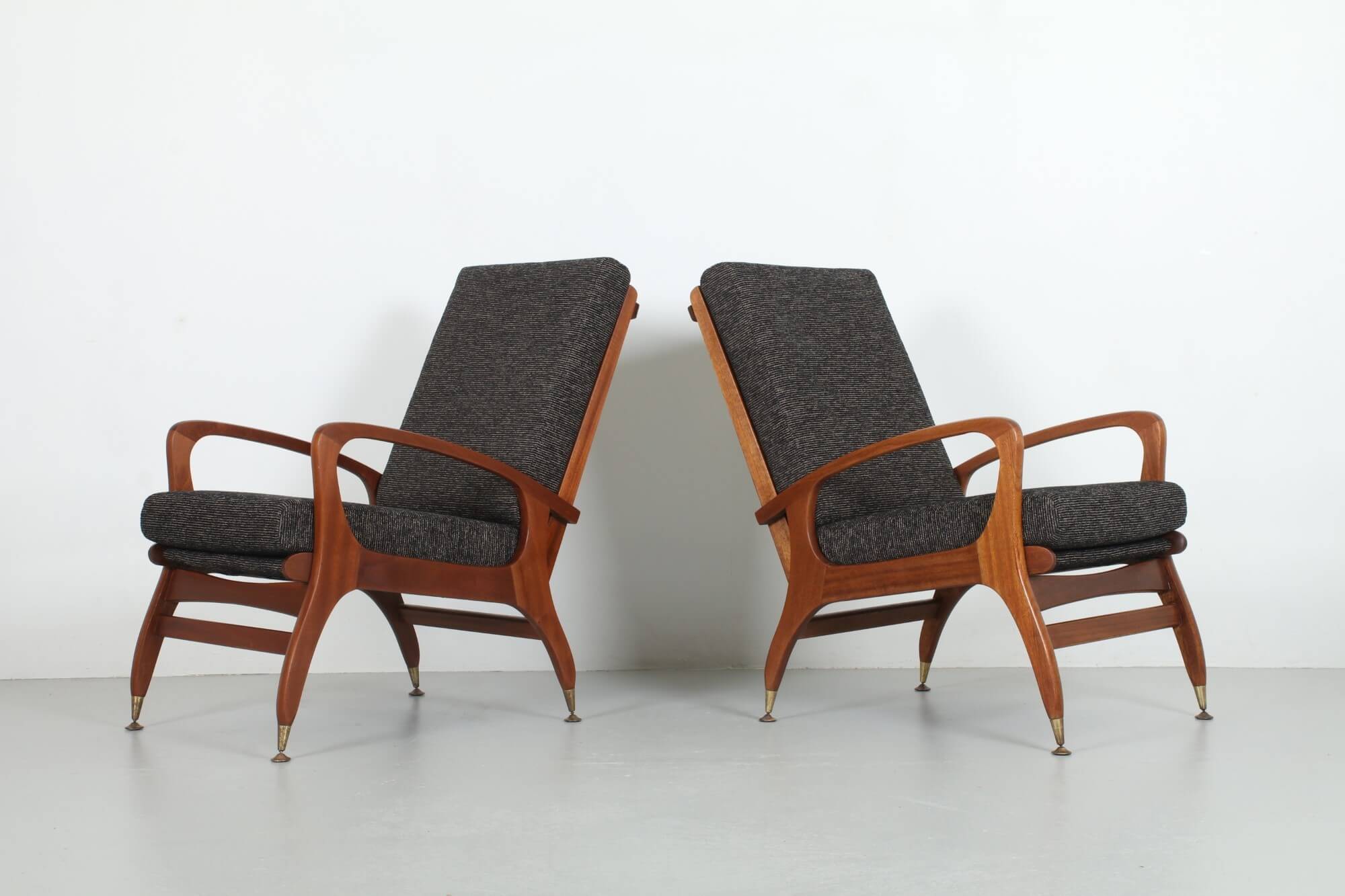 Pair of Curvaceous NZ Made 'Televue Mark II' Armchairs by DON
