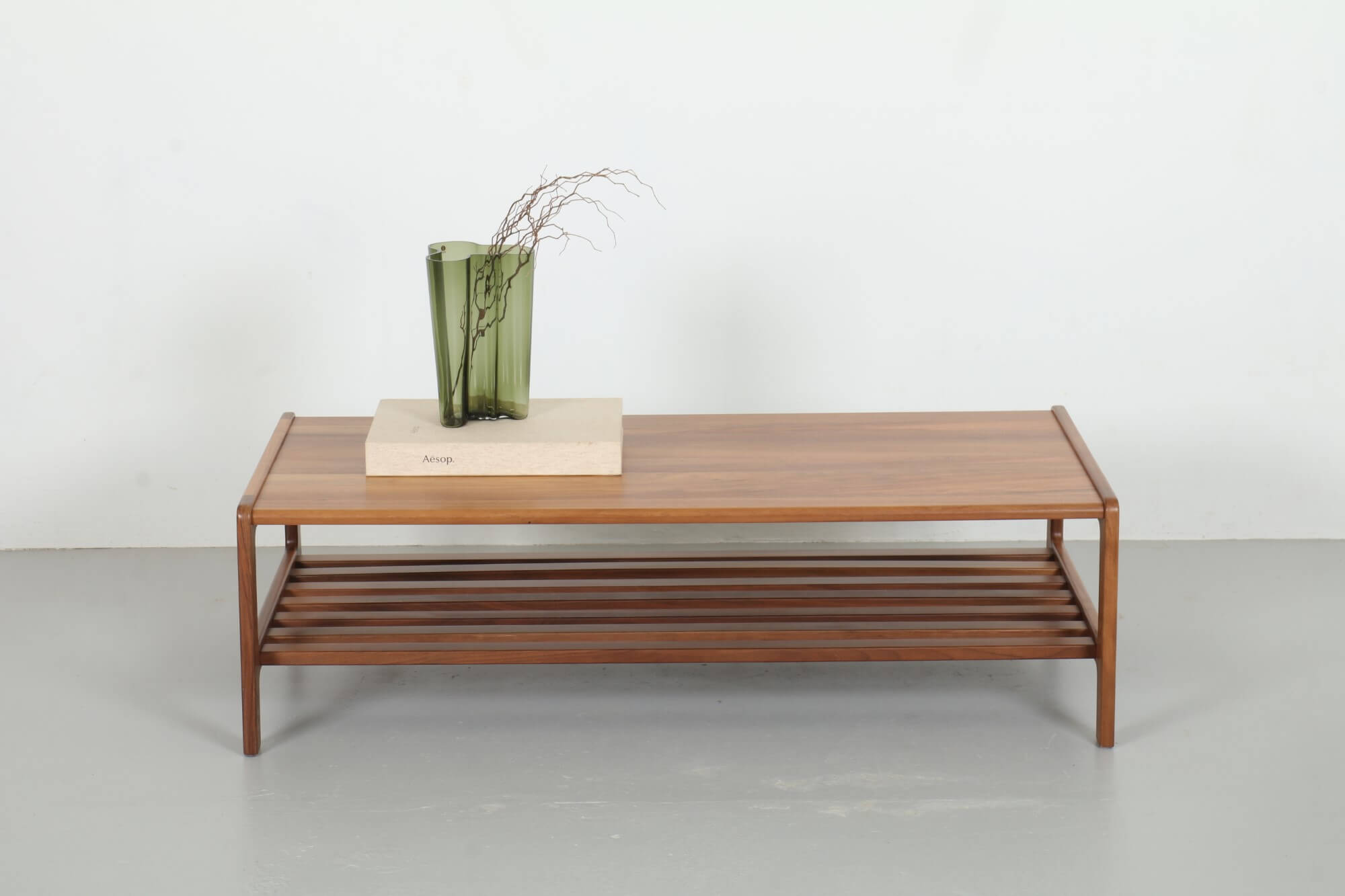 Refined Kay + Stemmer 'Agnes' Long Walnut Coffee Table by SCP