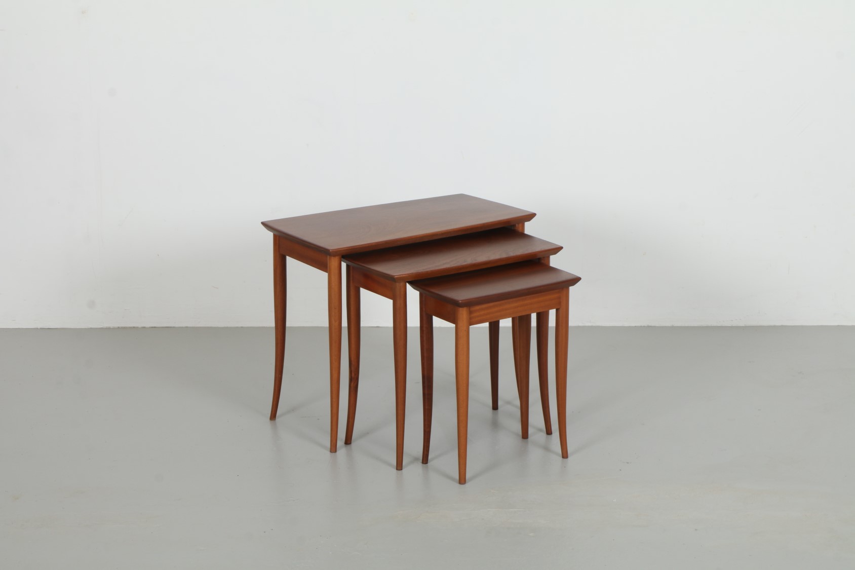 Super Cute Mid Century NZ Made Sabre Leg Nest of Tables