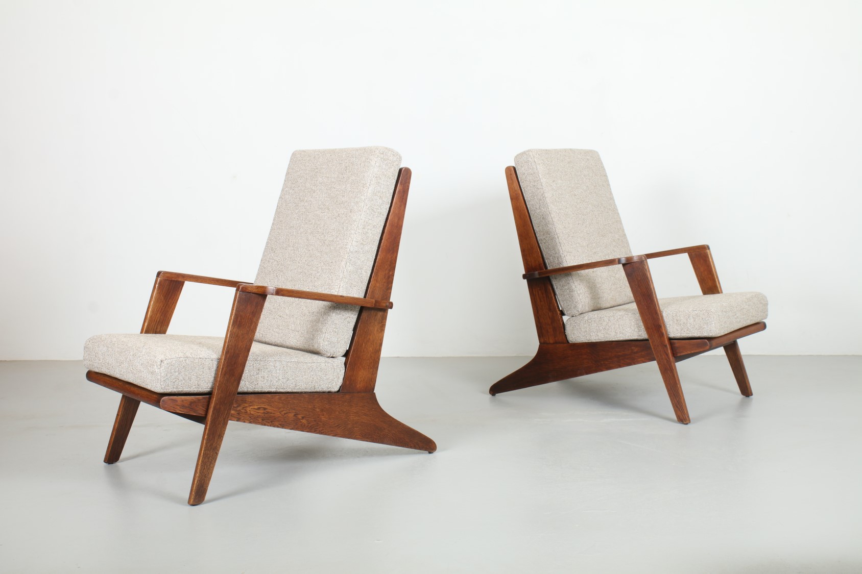 Pair of Rare NZ Architectural 1950s Armchairs