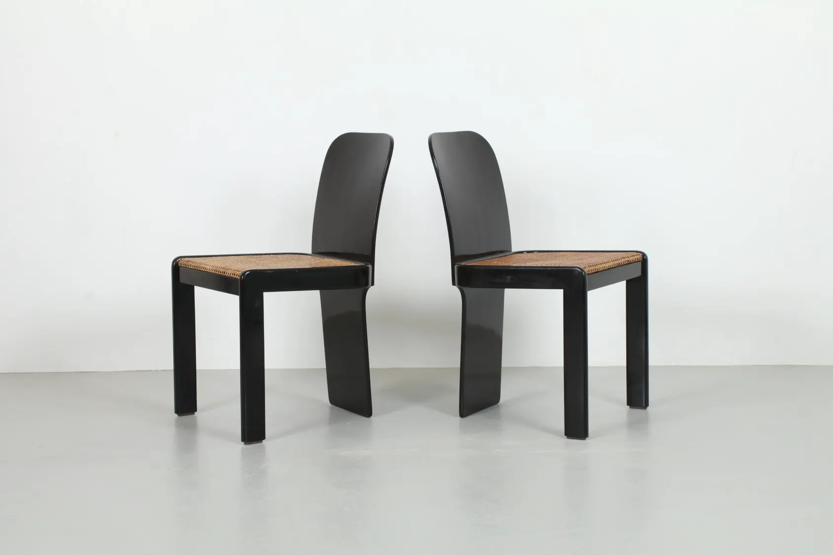 Six Memorable Pierreluigi Molinari Dining Chairs by Pozzi Milano
