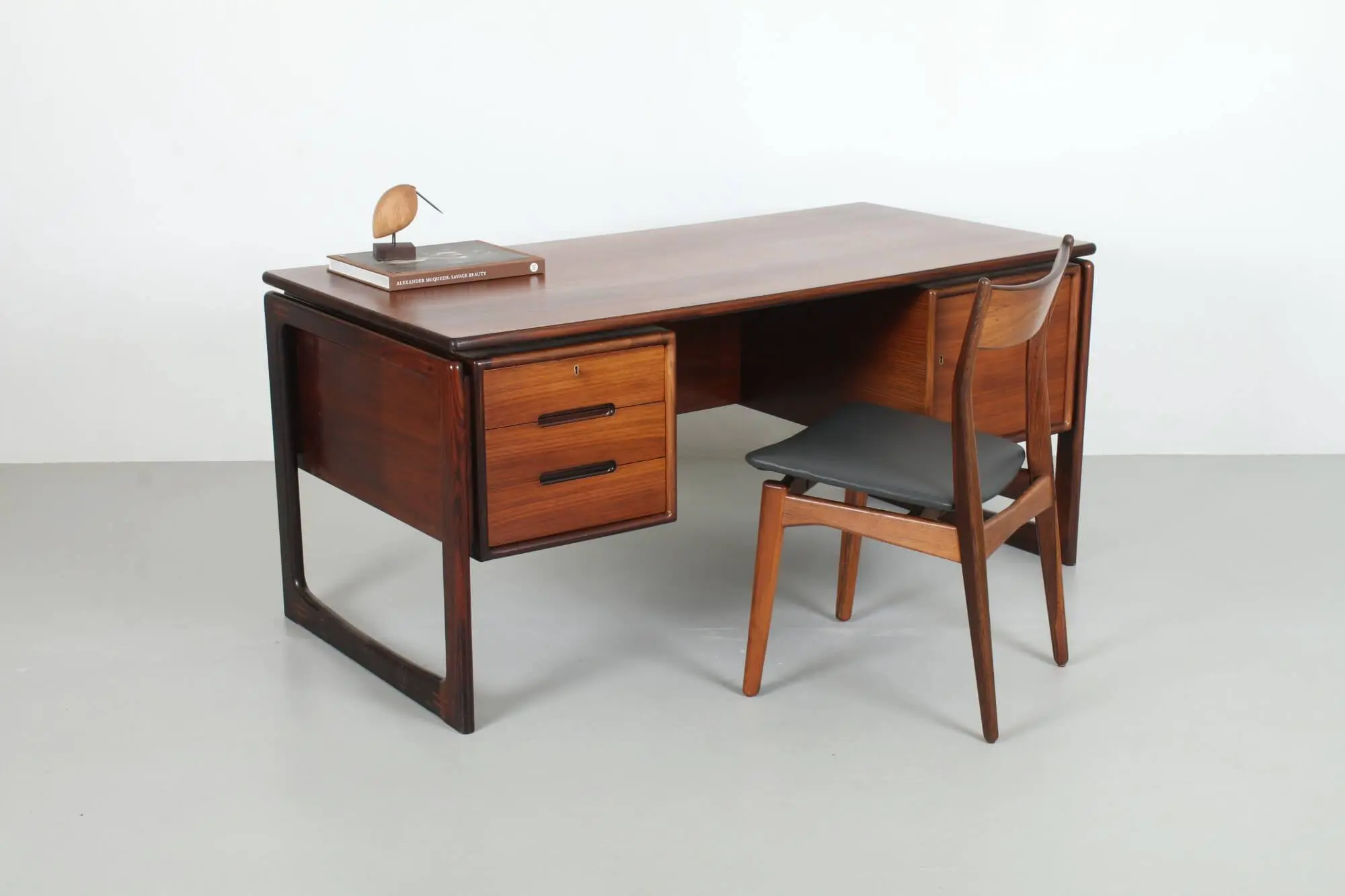 Refined Danish Executive Desk by Dyrlund