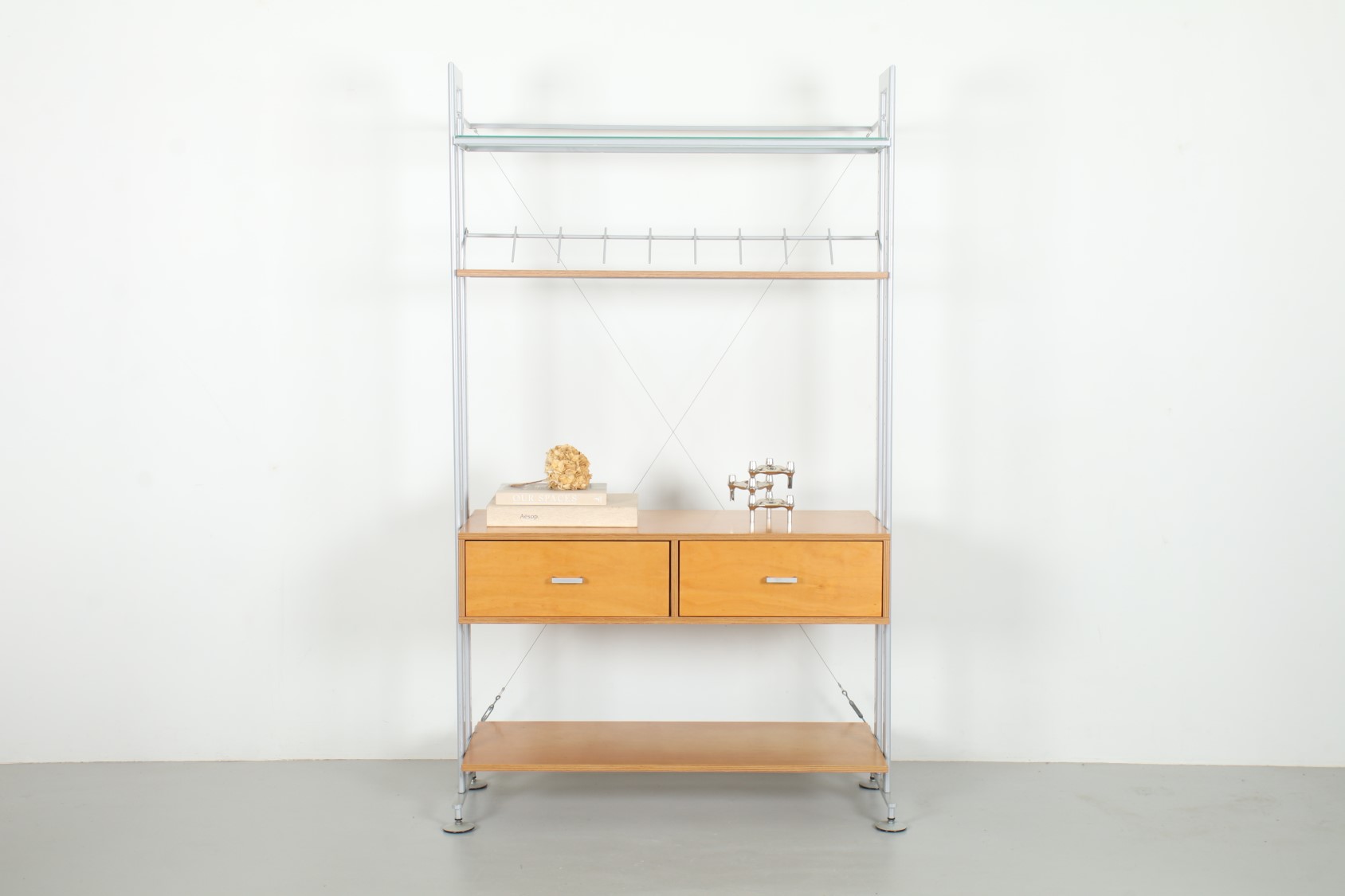 Sleek Custom Made Shelving Unit by Michael Draper