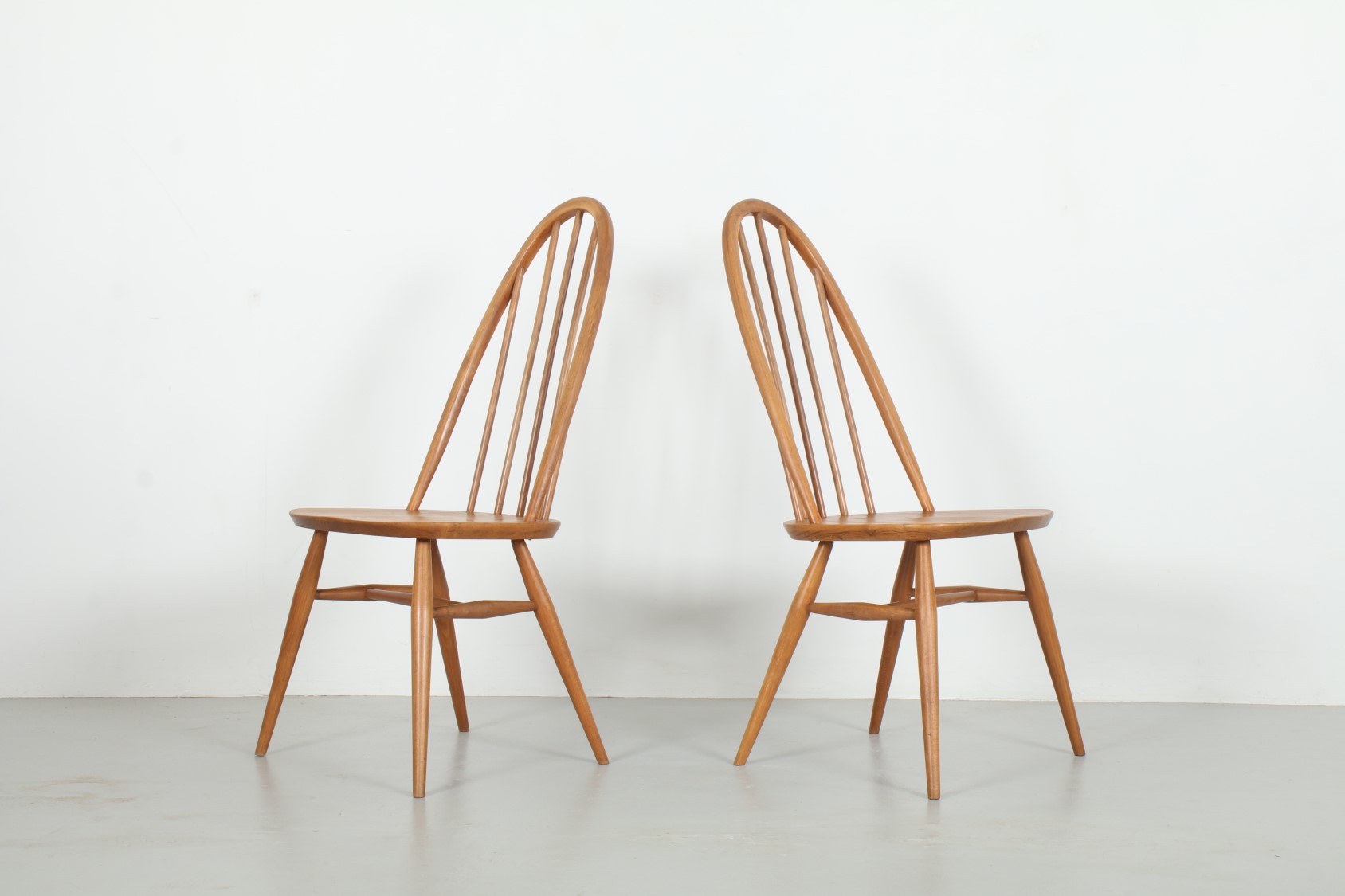 Six Memorable Lucian Ercolani 'Quaker' Dining Chairs by Ercol