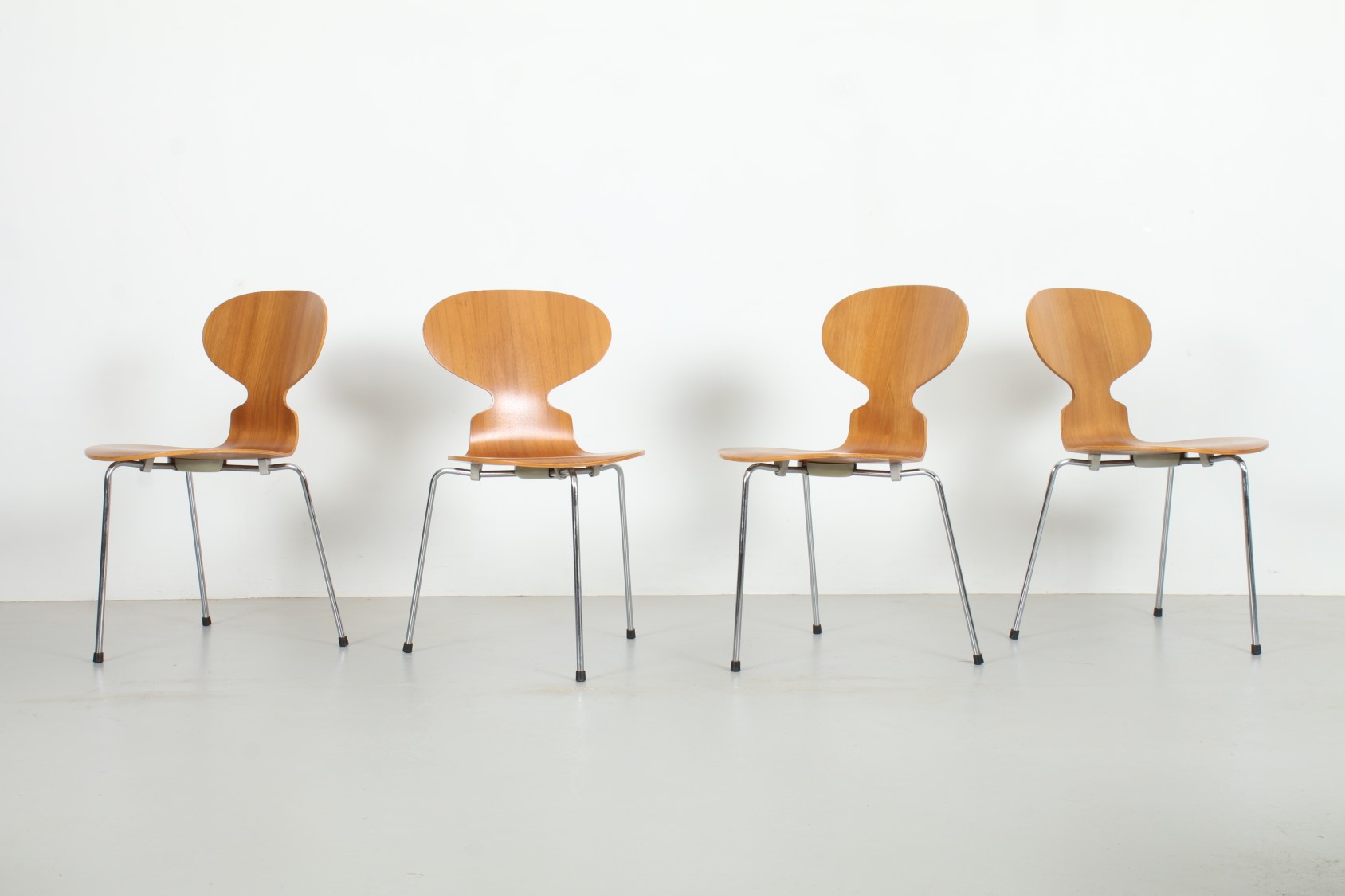 Four Iconic Arne Jacobsen 'Ant' Chairs by Fritz Hansen